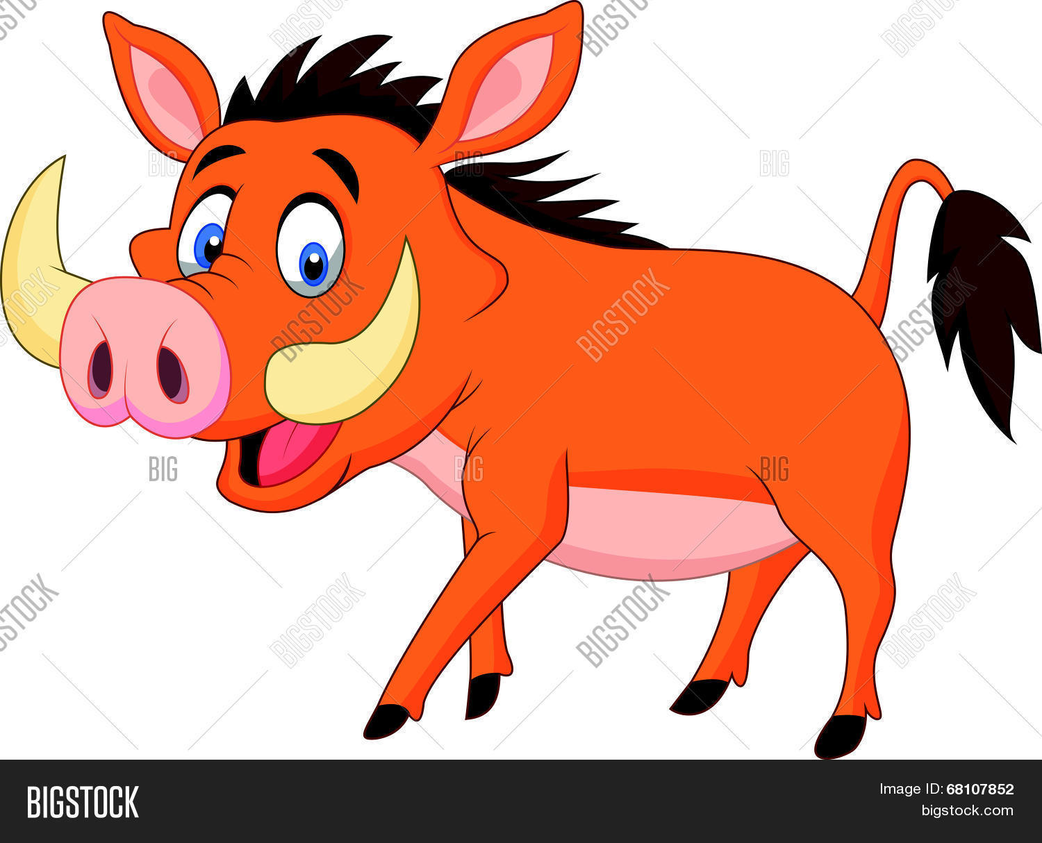Cartoon Warthog Vector & Photo (Free Trial) | Bigstock