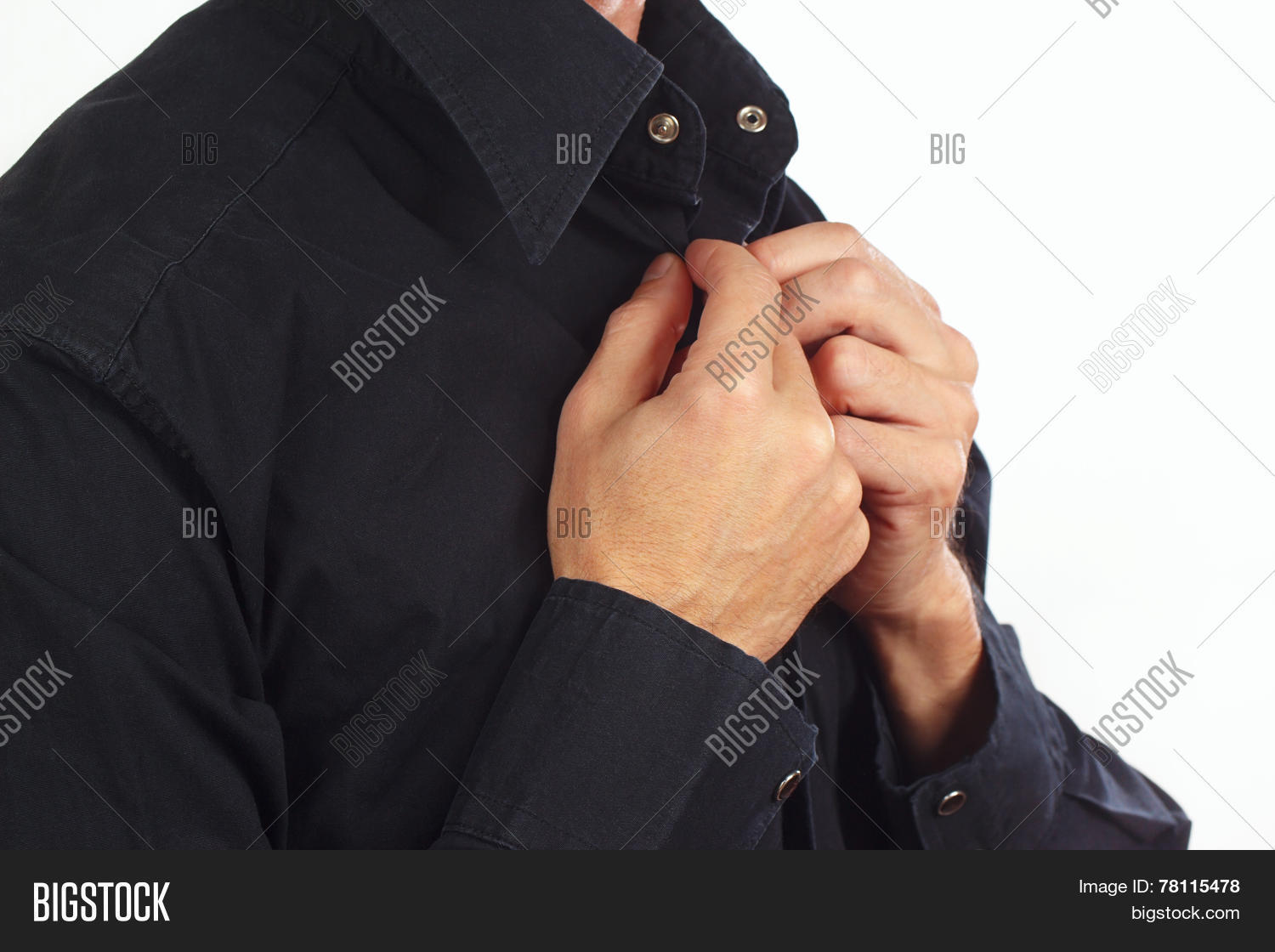 Man Fastened Buttons Image & Photo (Free Trial) | Bigstock