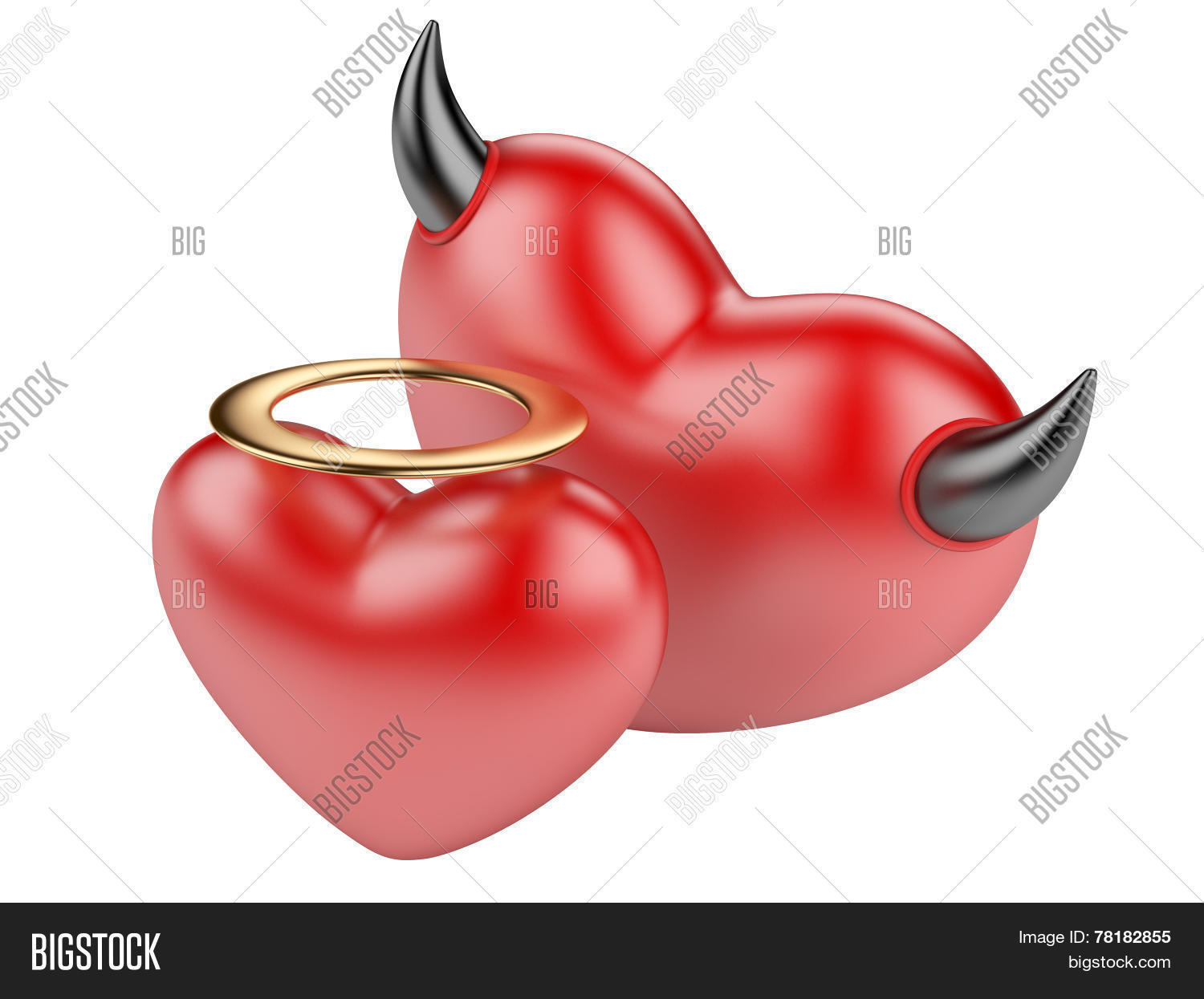 Angel And Devil Hearts