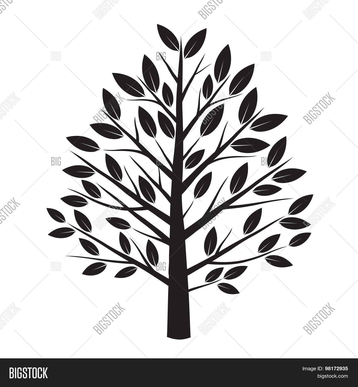 Black Tree. Vector Vector & Photo (Free Trial) | Bigstock