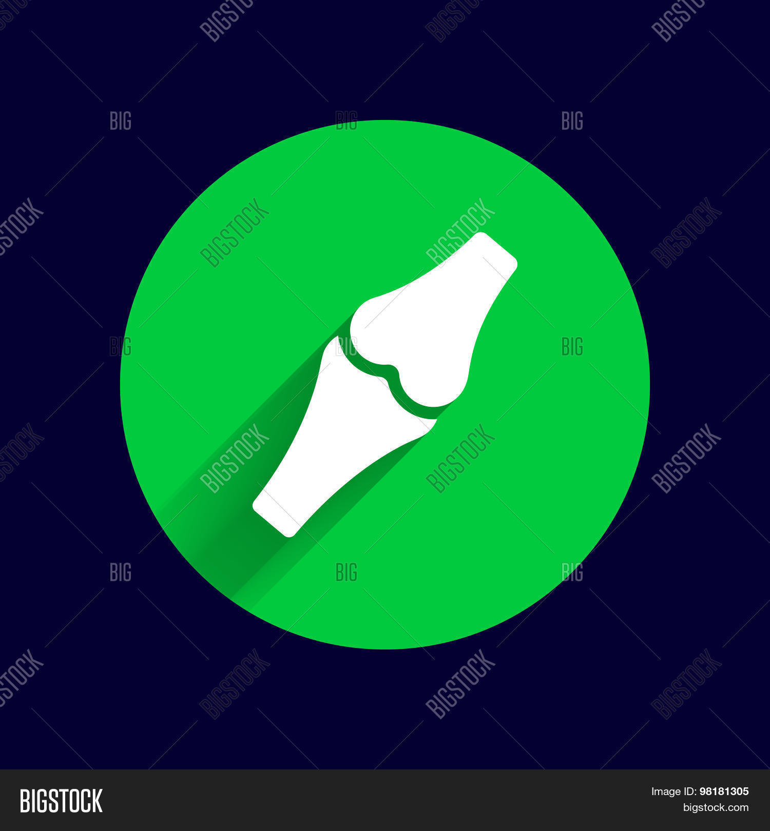 Knee Joint Sign Vector & Photo (Free Trial) | Bigstock