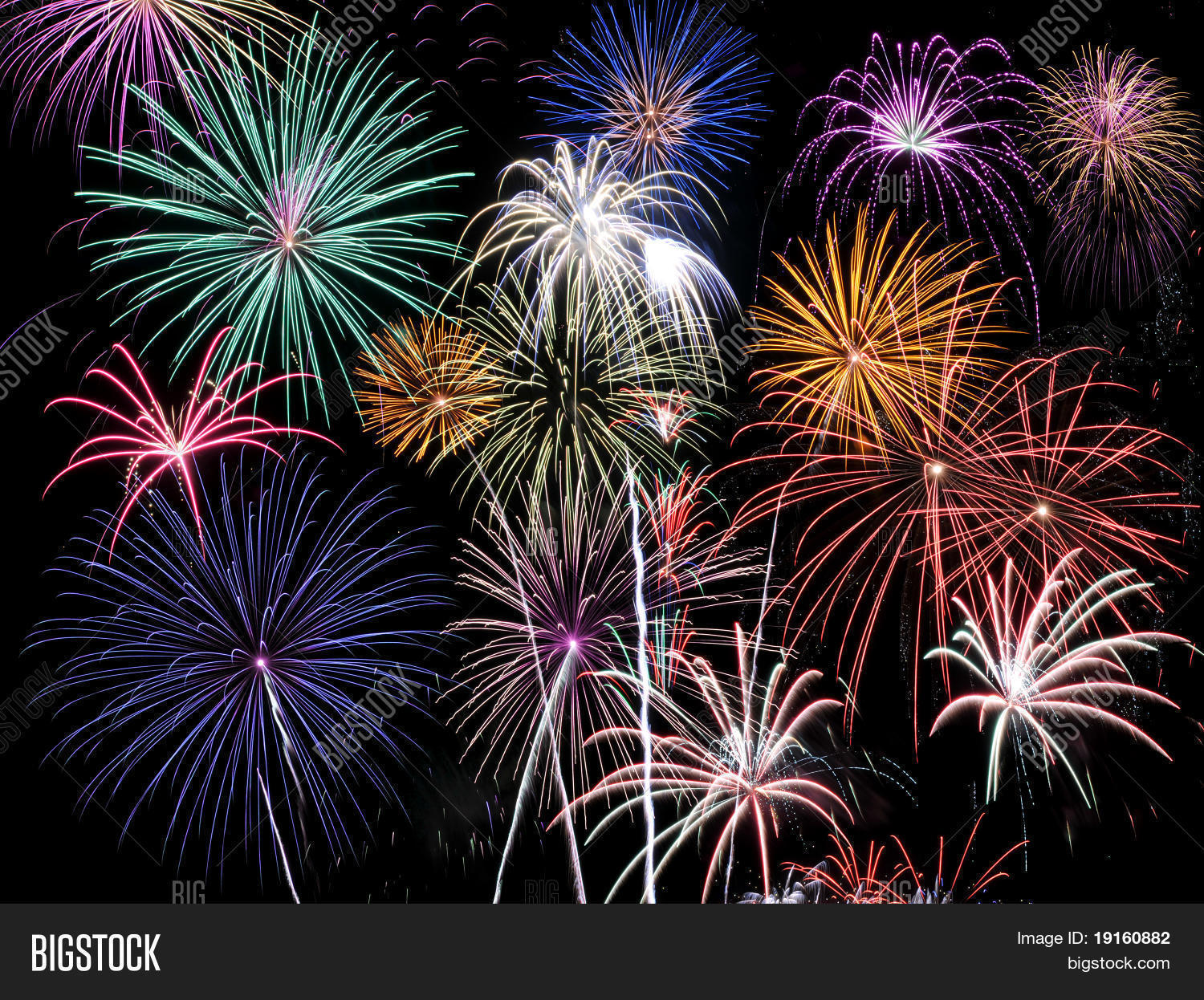 Fireworks Multiple Image & Photo (Free Trial) | Bigstock
