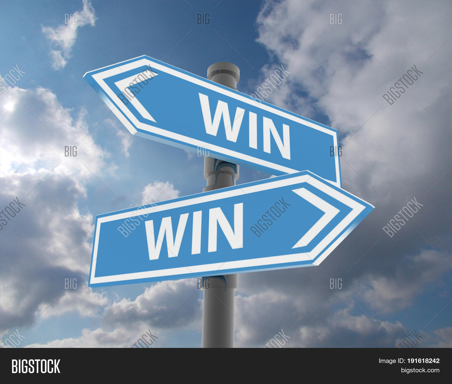 Two Road Signs - Win Image & Photo (Free Trial) | Bigstock