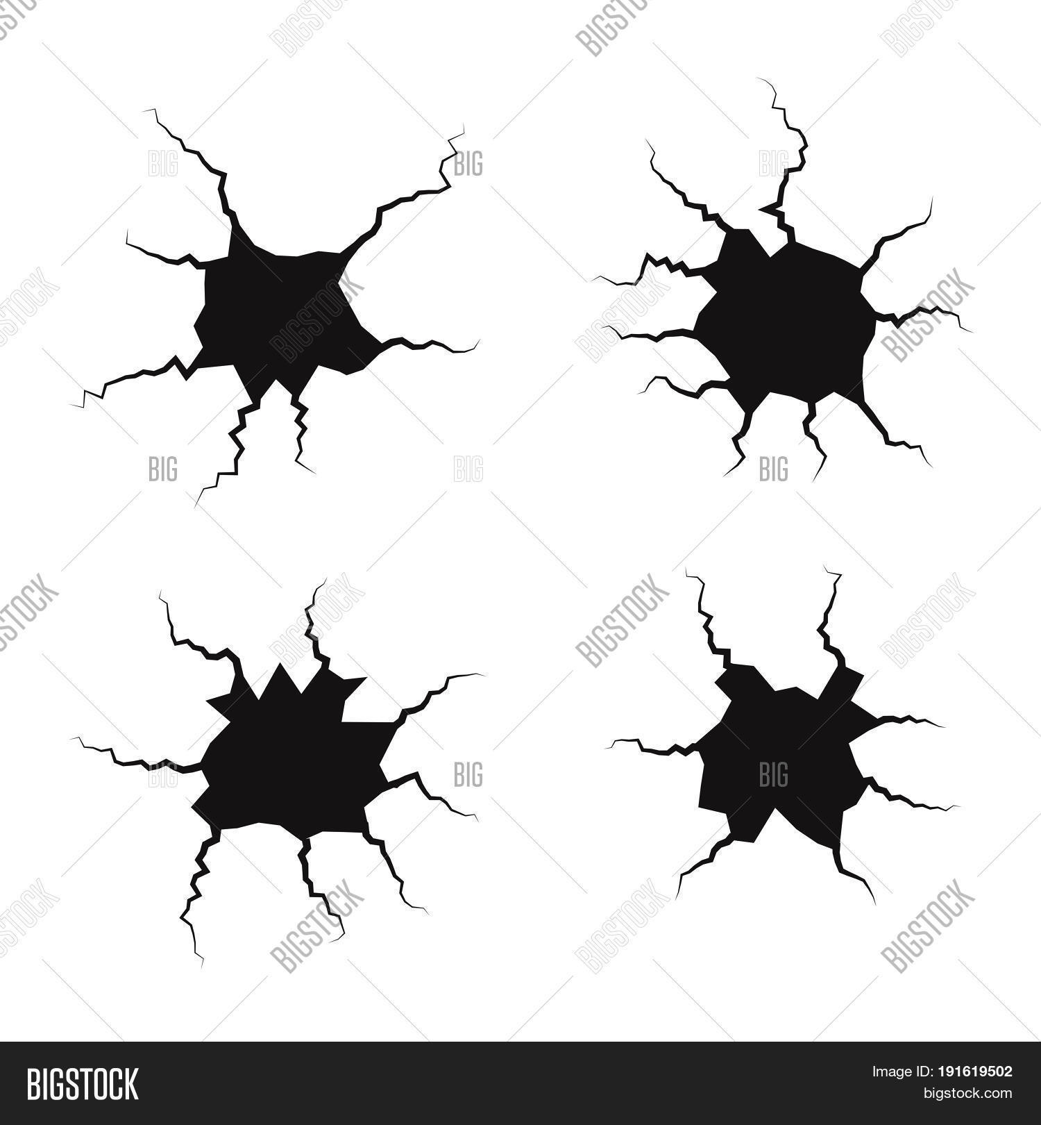 Earth Crack Vector Vector & Photo (Free Trial) | Bigstock