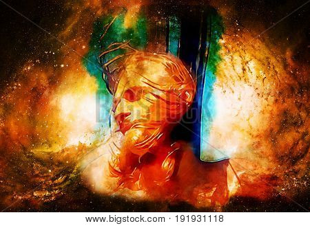 Jesus On Cross Cosmic Image & Photo (Free Trial) | Bigstock