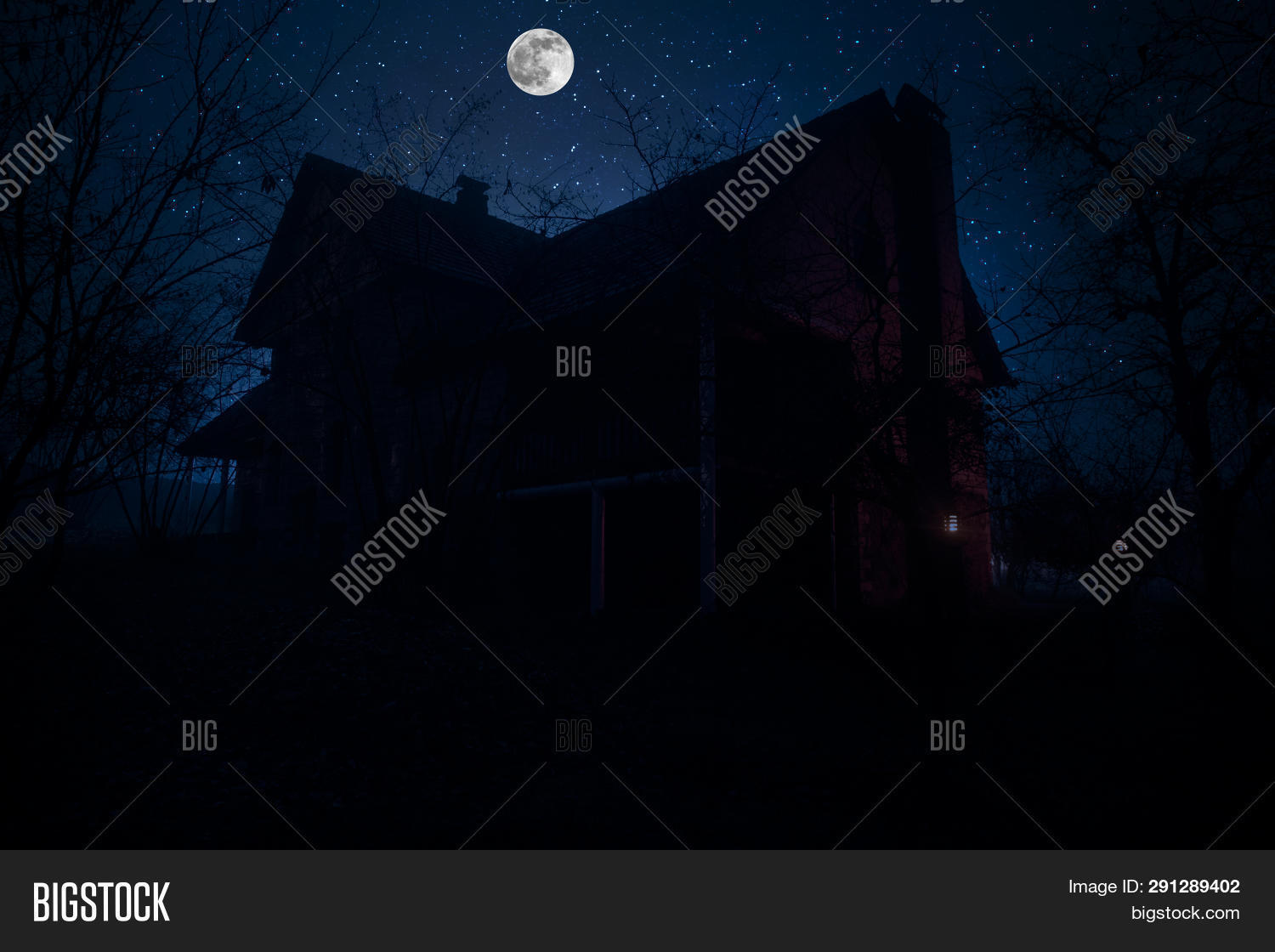 Old House Ghost Forest Image & Photo (Free Trial) | Bigstock