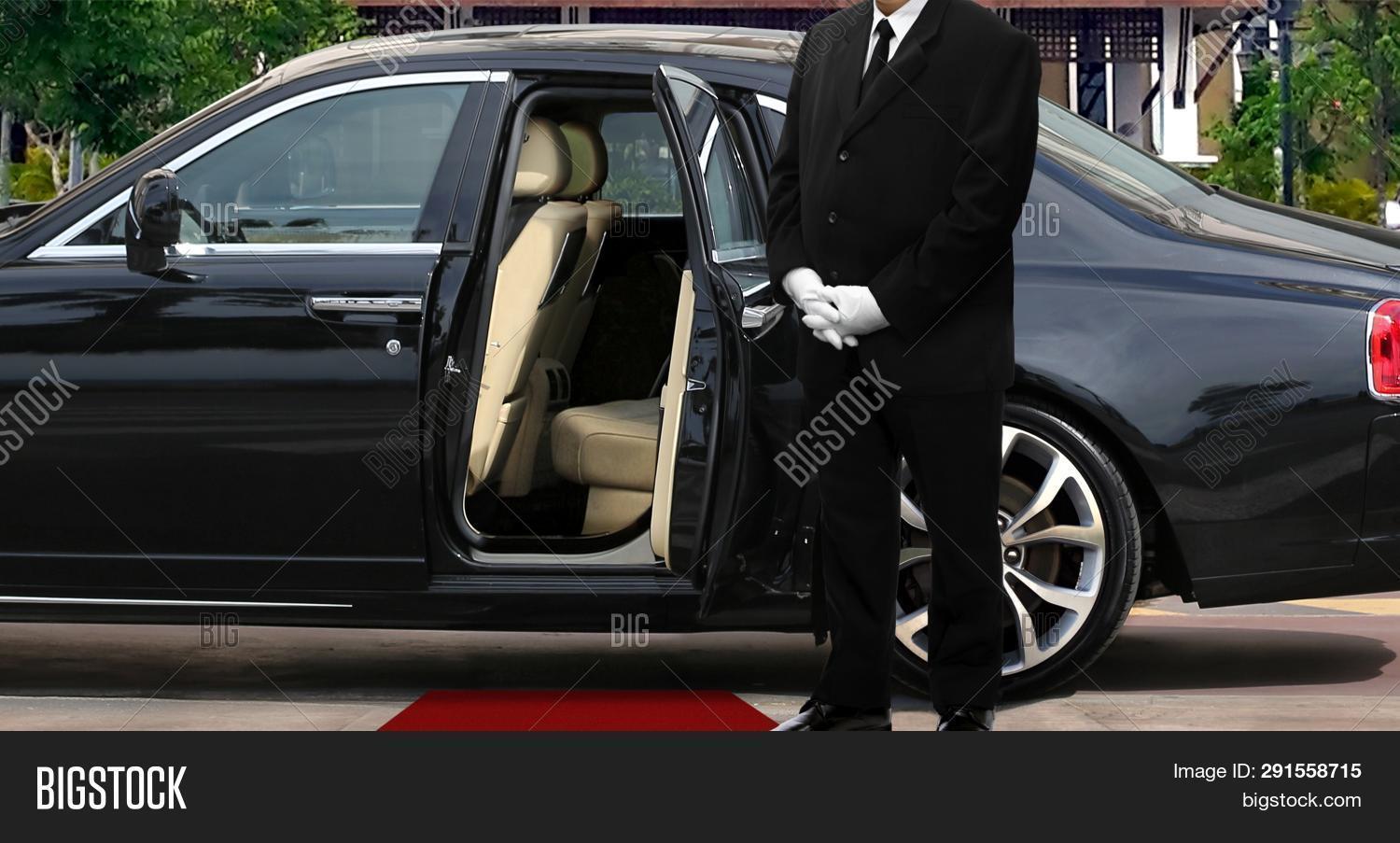 Limo Driver Standing Image & Photo (Free Trial) | Bigstock
