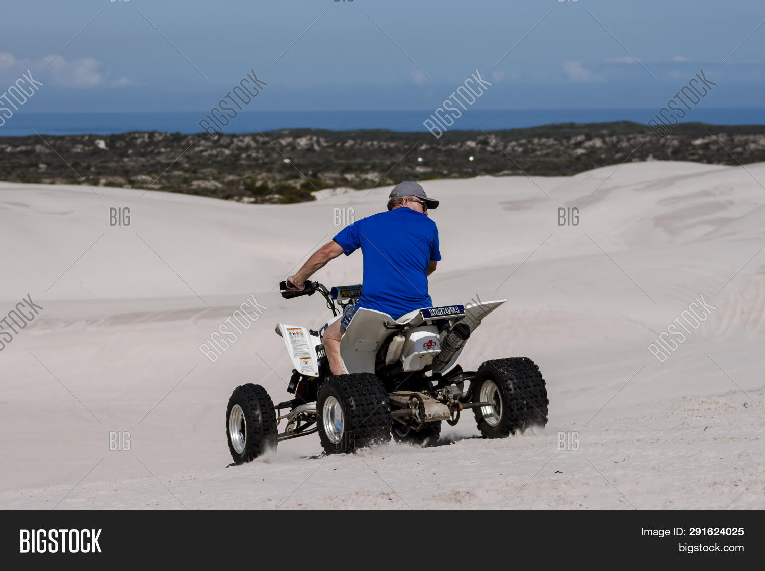 Man Riding Yamaha Quad Image & Photo (Free Trial) | Bigstock