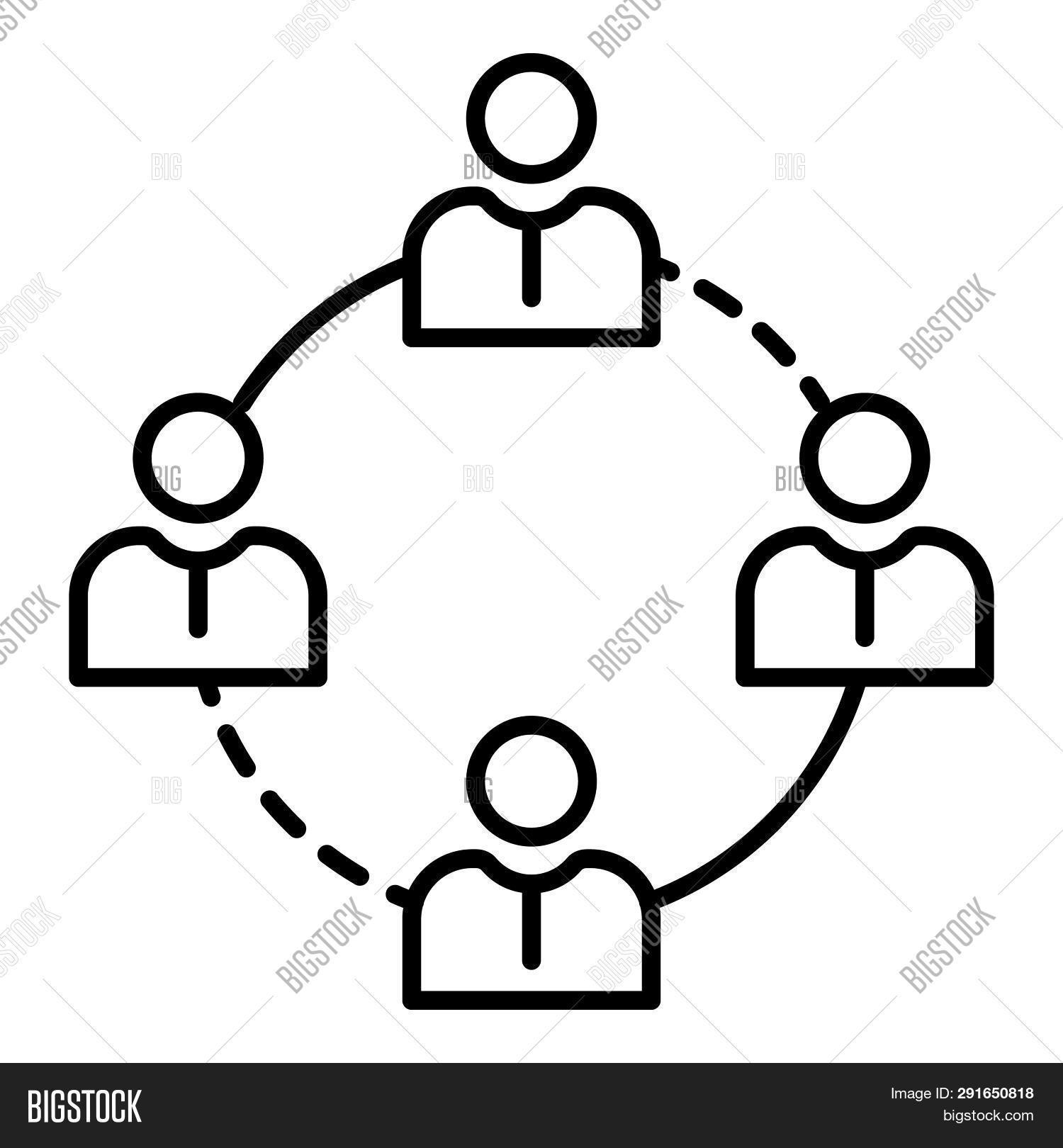 Cohesion People Icon. Image & Photo (Free Trial) | Bigstock