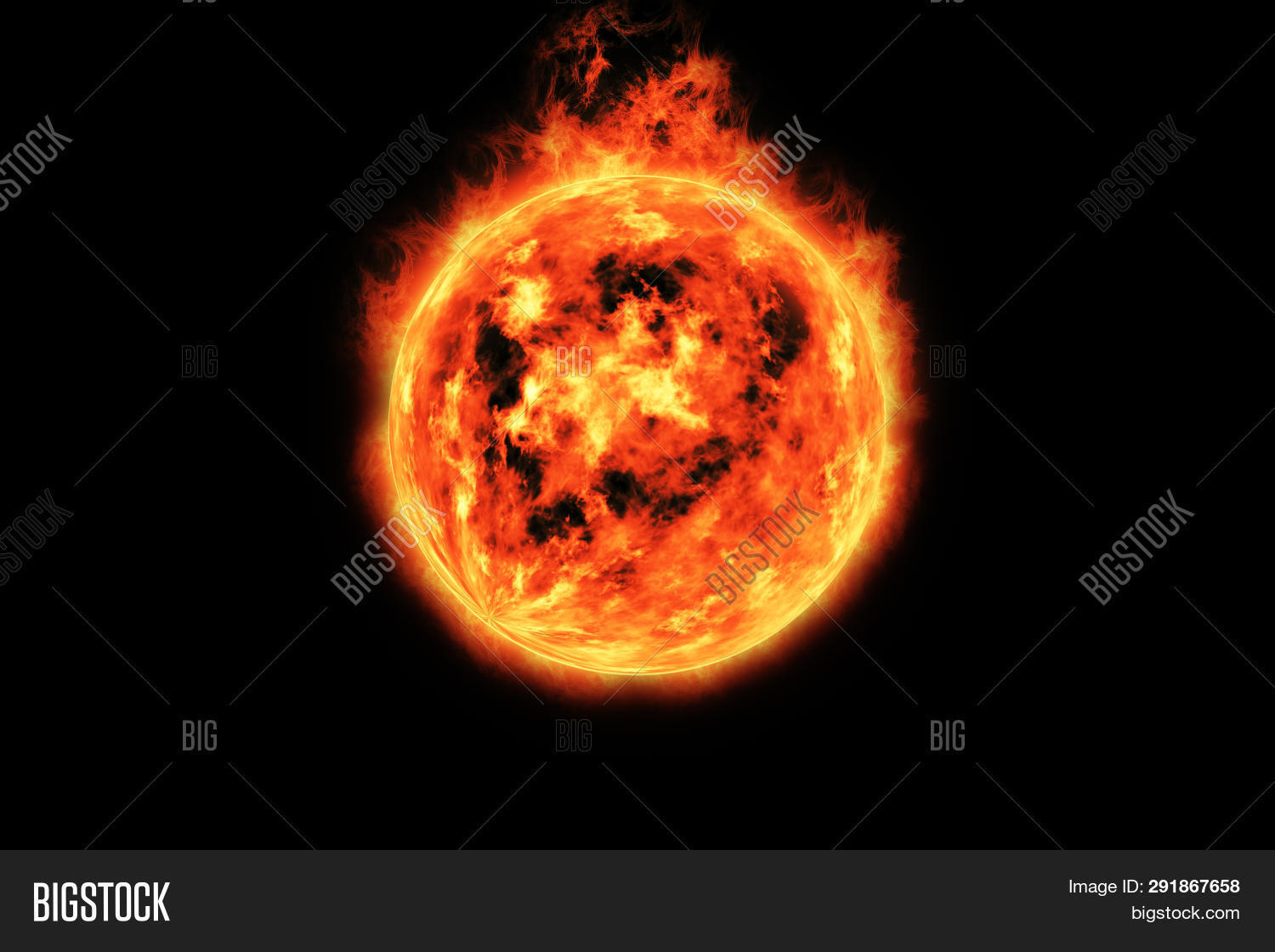 3D Rendering, Fireball Image & Photo (Free Trial) | Bigstock