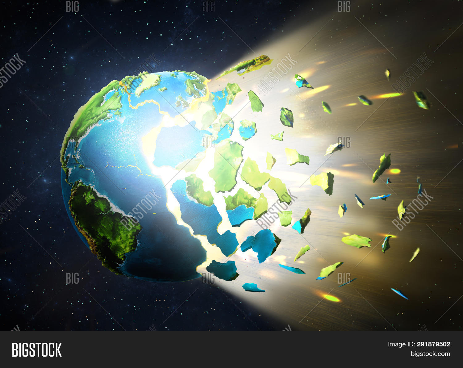 Planet Explodes, Image & Photo (Free Trial) | Bigstock