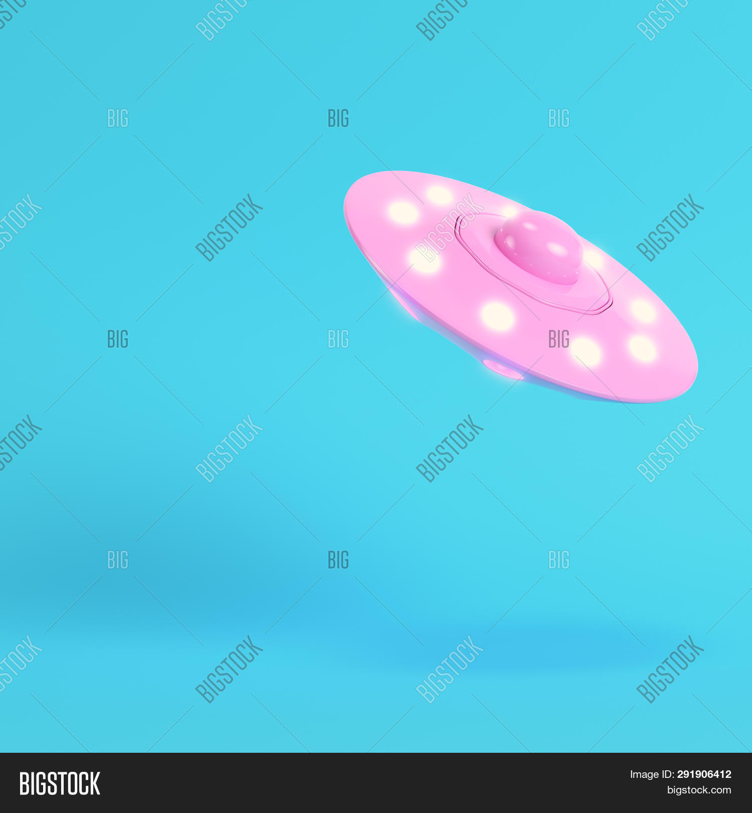 Pink Ufo Alien Image & Photo (Free Trial) | Bigstock