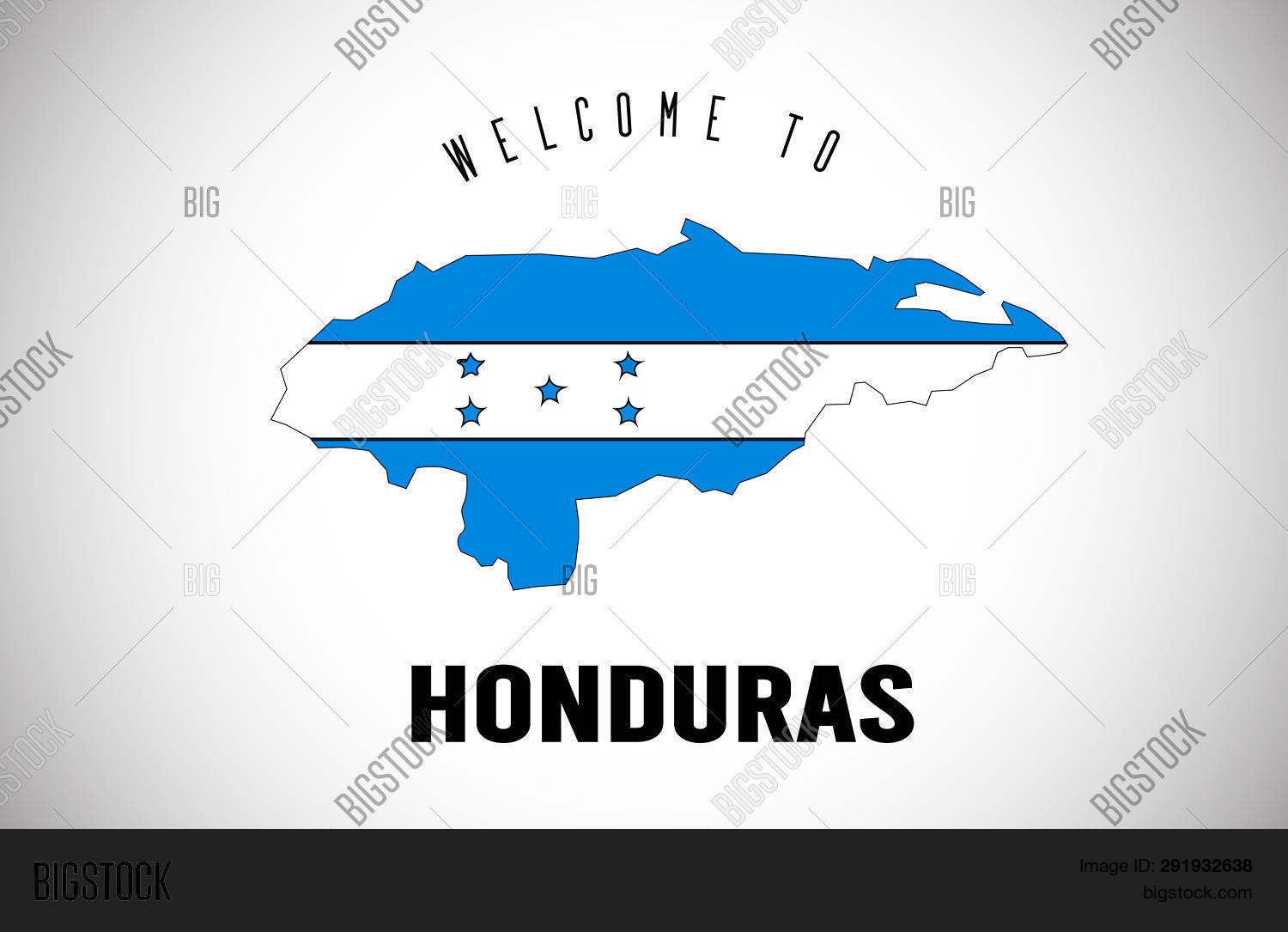Honduras Welcome Text Vector & Photo (Free Trial) | Bigstock