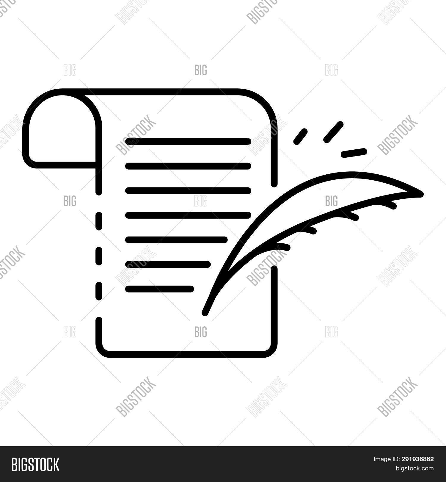 Writing Papyrus Icon. Image & Photo (Free Trial) | Bigstock