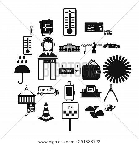 Dispatcher Icons Set. Image & Photo (Free Trial) | Bigstock