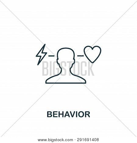 Behavior Icon. Thin Vector & Photo (Free Trial) | Bigstock