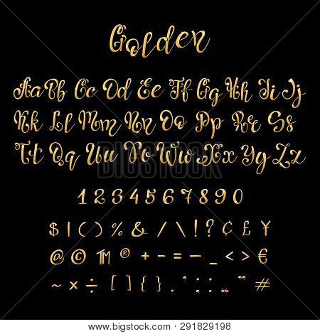 Calligraphic Golden Vector & Photo (Free Trial) | Bigstock