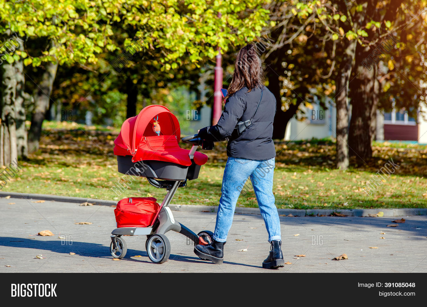 Mother Wheeling Pram Image & Photo (Free Trial) | Bigstock