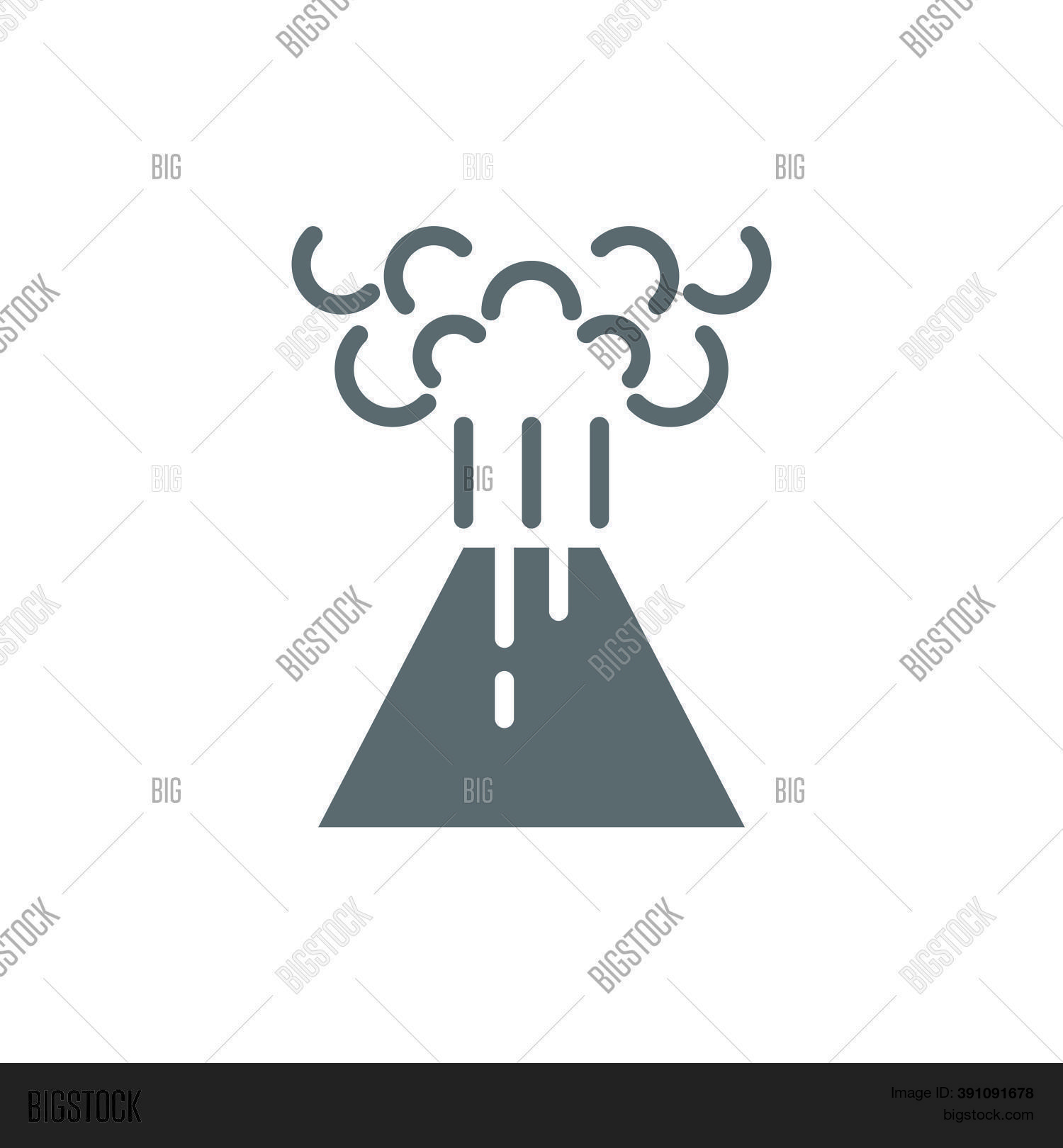 Volcano Eruption Vector & Photo (Free Trial) | Bigstock