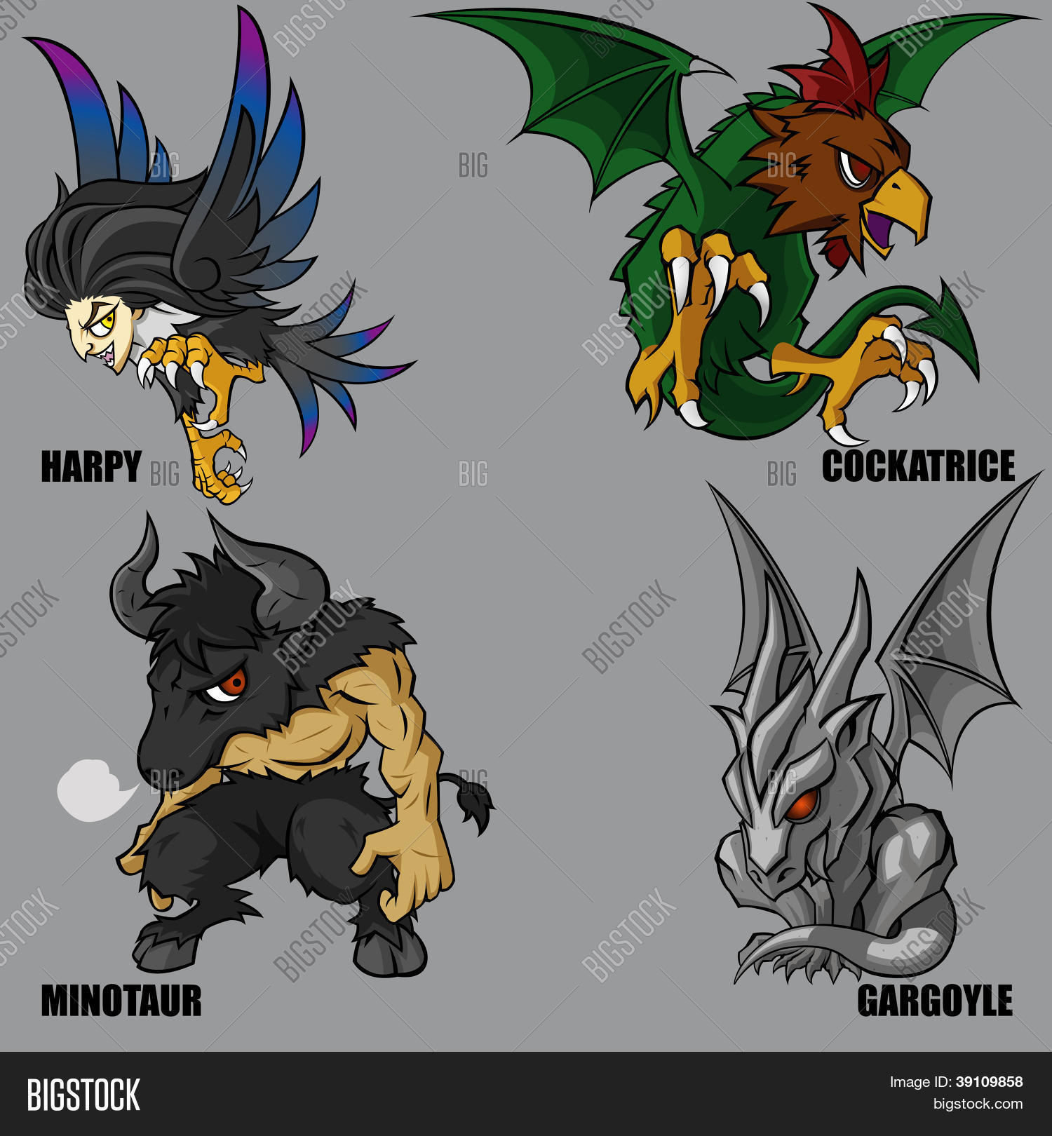 Mythical Creatures Vector & Photo (Free Trial) | Bigstock