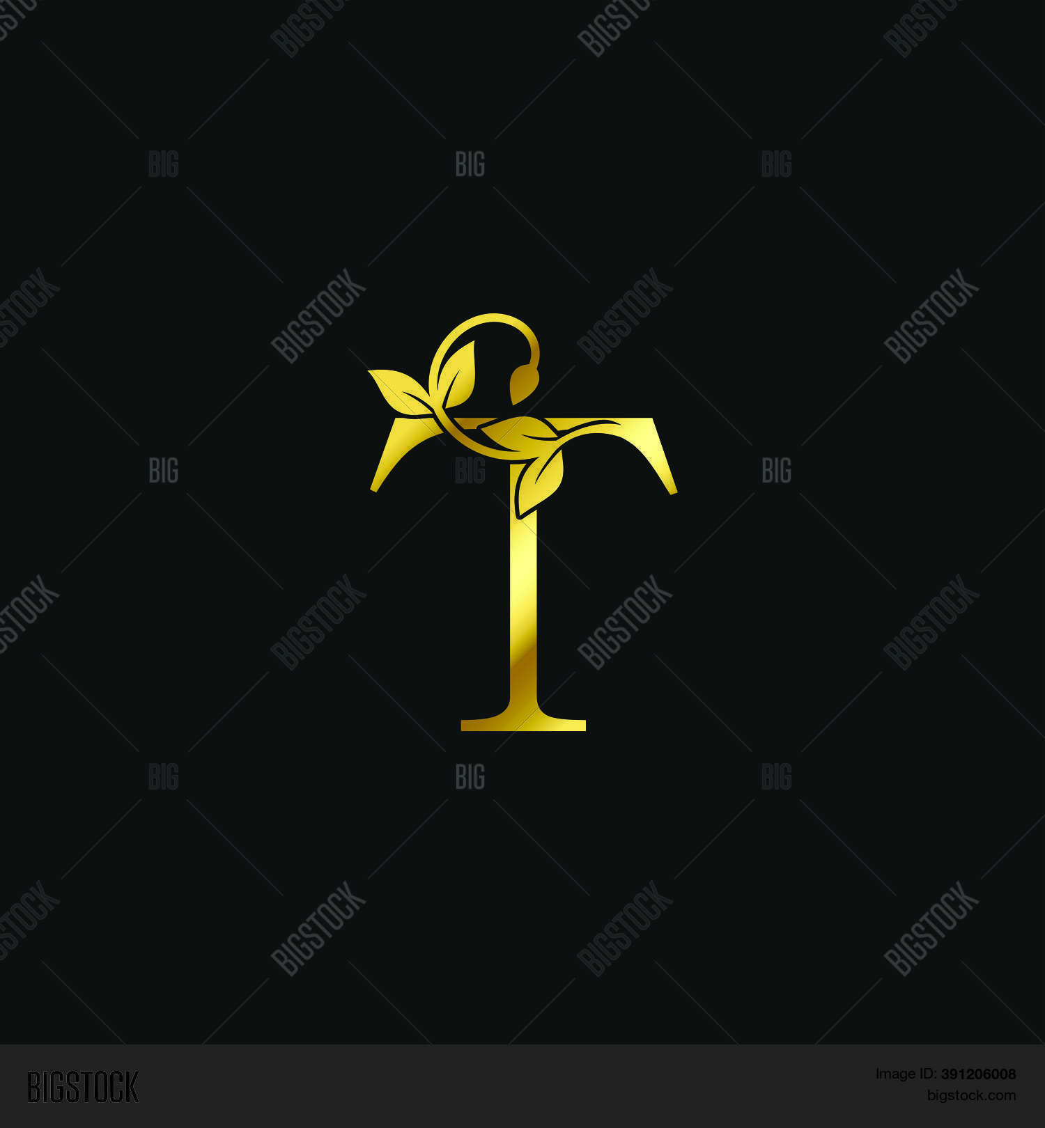 Golden T Letter Vector & Photo (Free Trial) | Bigstock