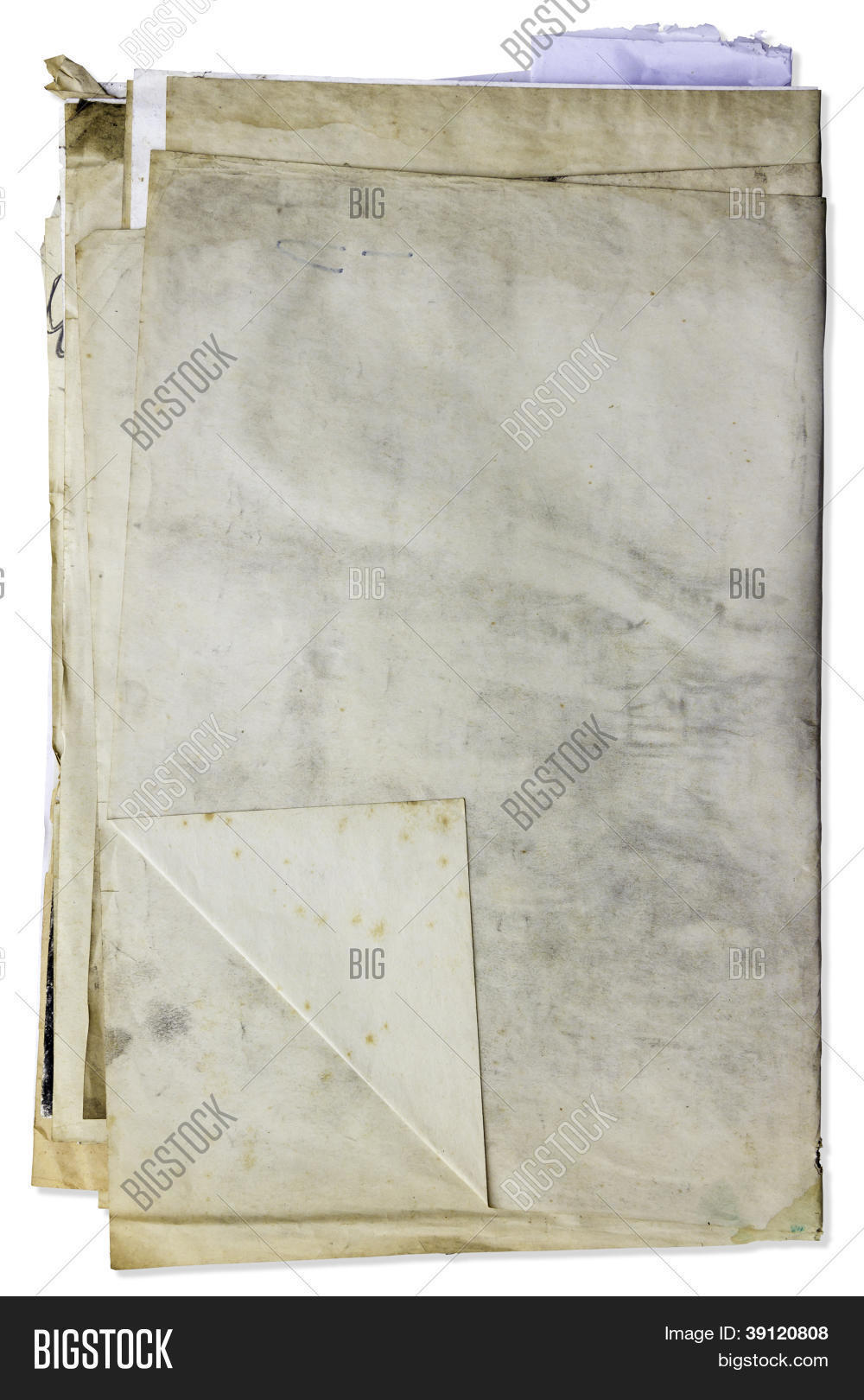 Stack Old Paper Image & Photo (Free Trial) | Bigstock