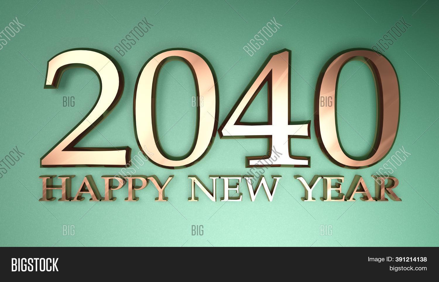 Year 2040 2040 Design Happy New Year. New Year 2023 Logo Design For