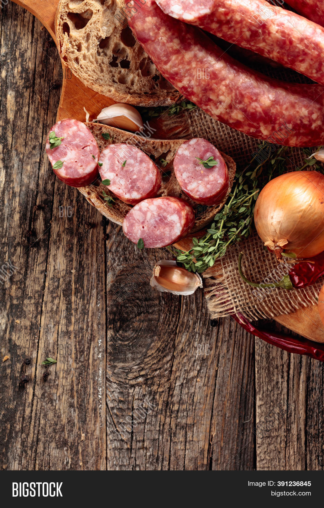 Dry-cured Sausages Image & Photo (Free Trial) | Bigstock