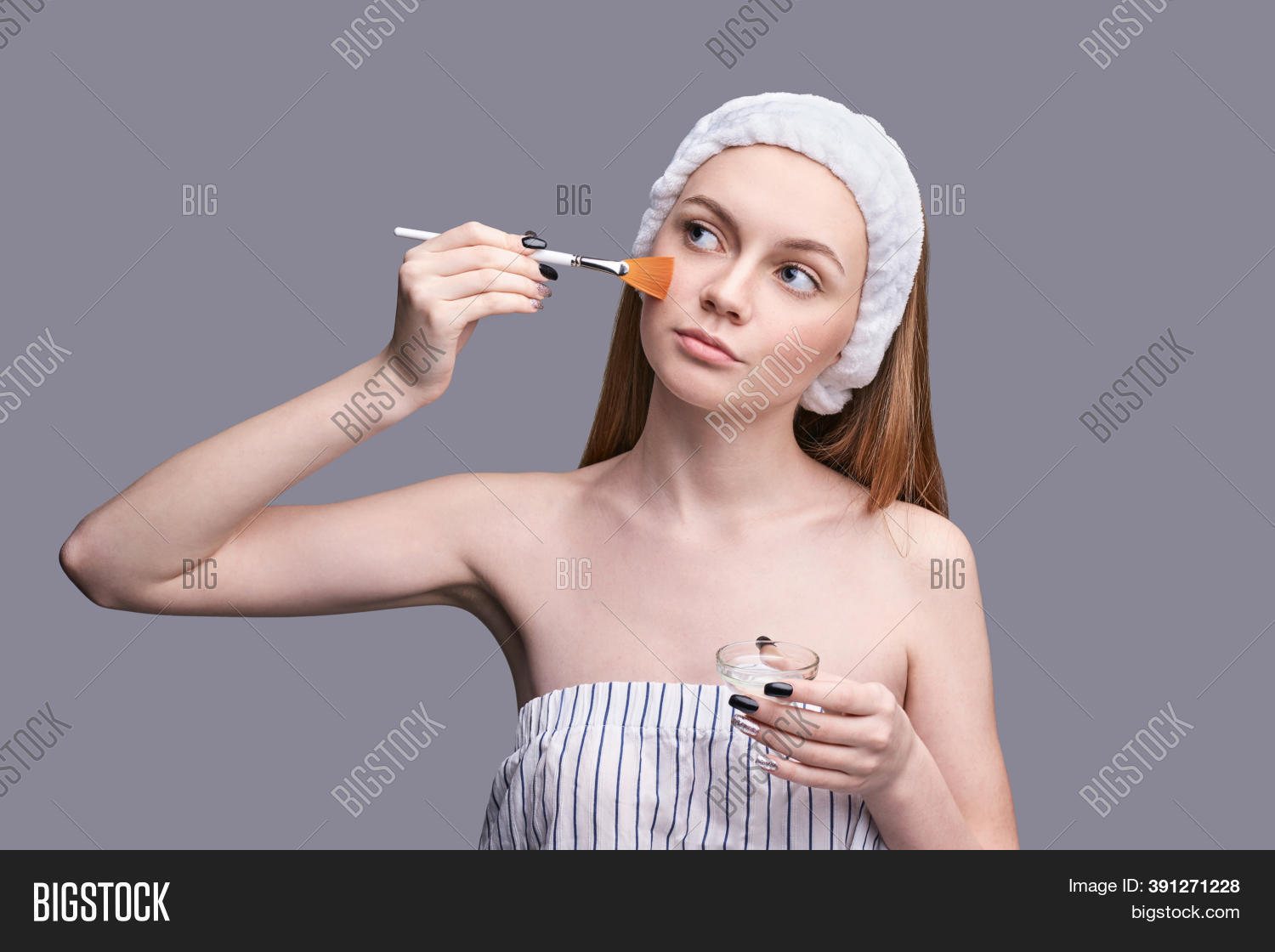 Facial Peeling. Pretty Image & Photo (Free Trial) | Bigstock