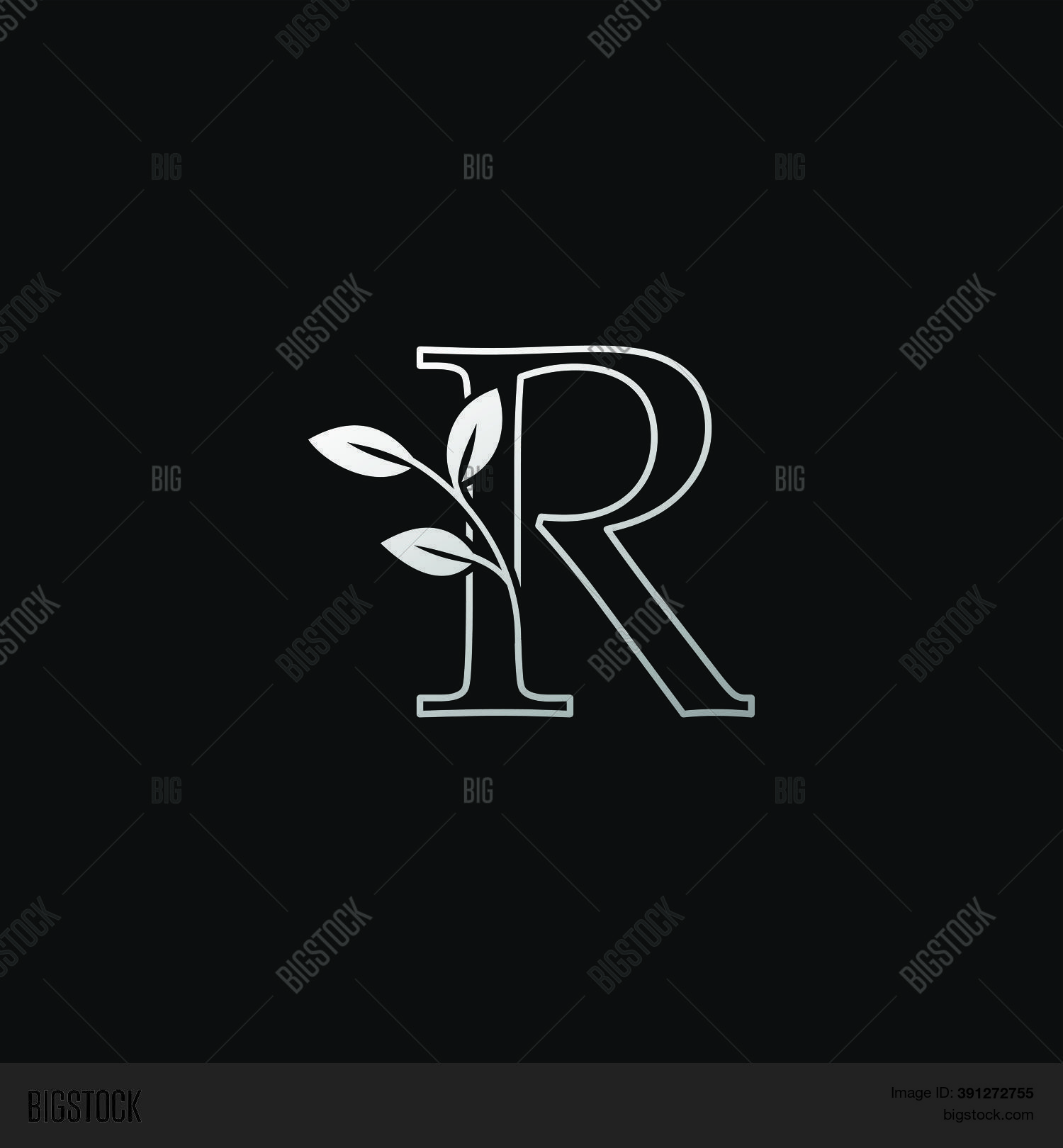 Outline Letter R Vector & Photo (Free Trial) | Bigstock