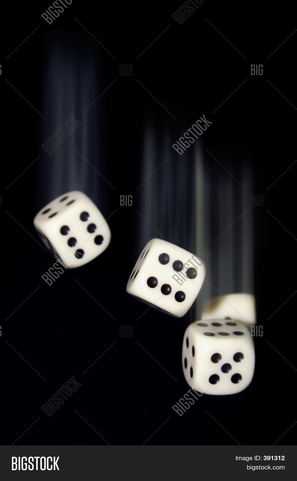 Falling Dice W/ Motion Image & Photo (Free Trial) | Bigstock