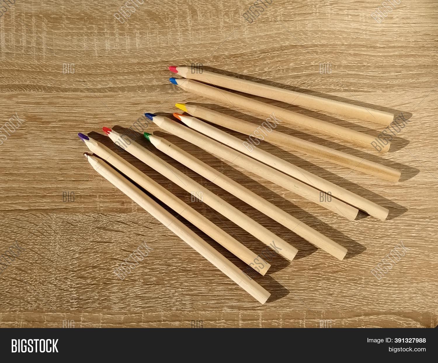 Top View Pencils On Image & Photo (Free Trial) | Bigstock