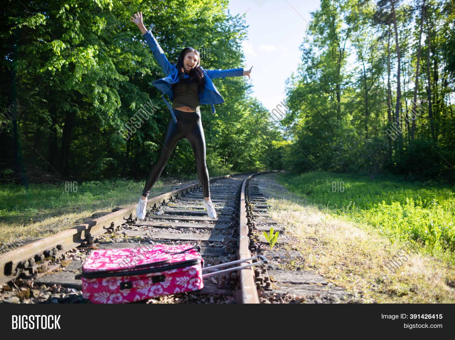 Joyful Leap . Young Image & Photo (Free Trial) | Bigstock