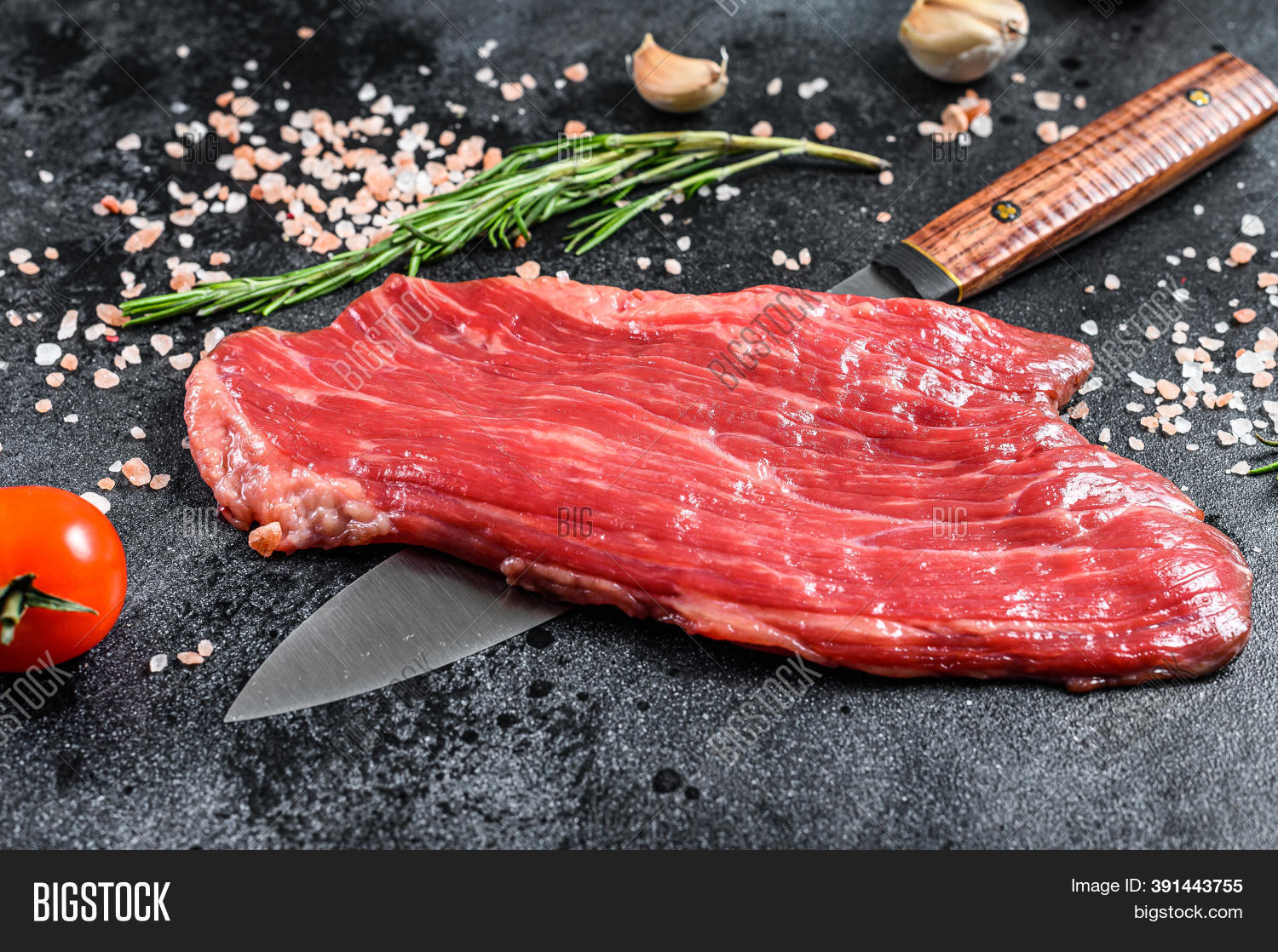 Raw Flank Steak Black Image & Photo (Free Trial) | Bigstock