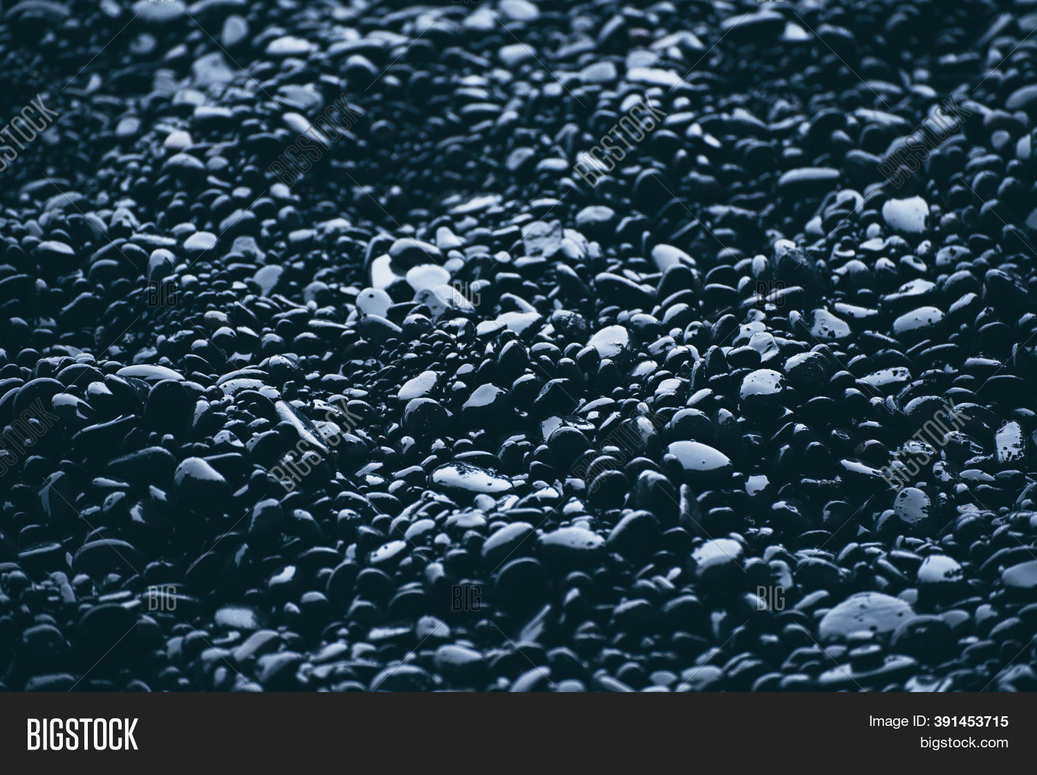 Black Pebbles On Beach Image & Photo (Free Trial) | Bigstock