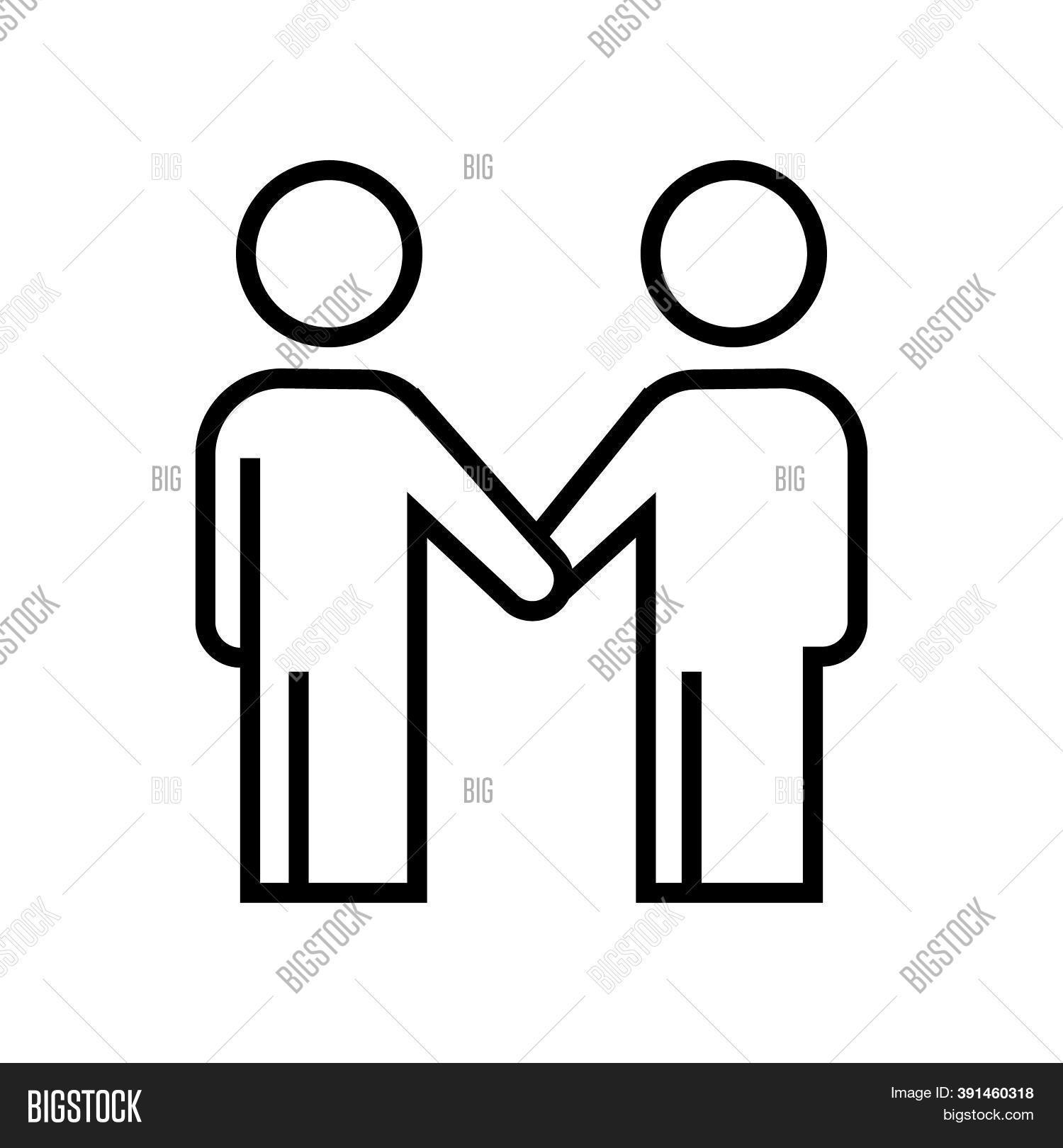 Men Shaking Hands Icon Image & Photo (Free Trial) | Bigstock