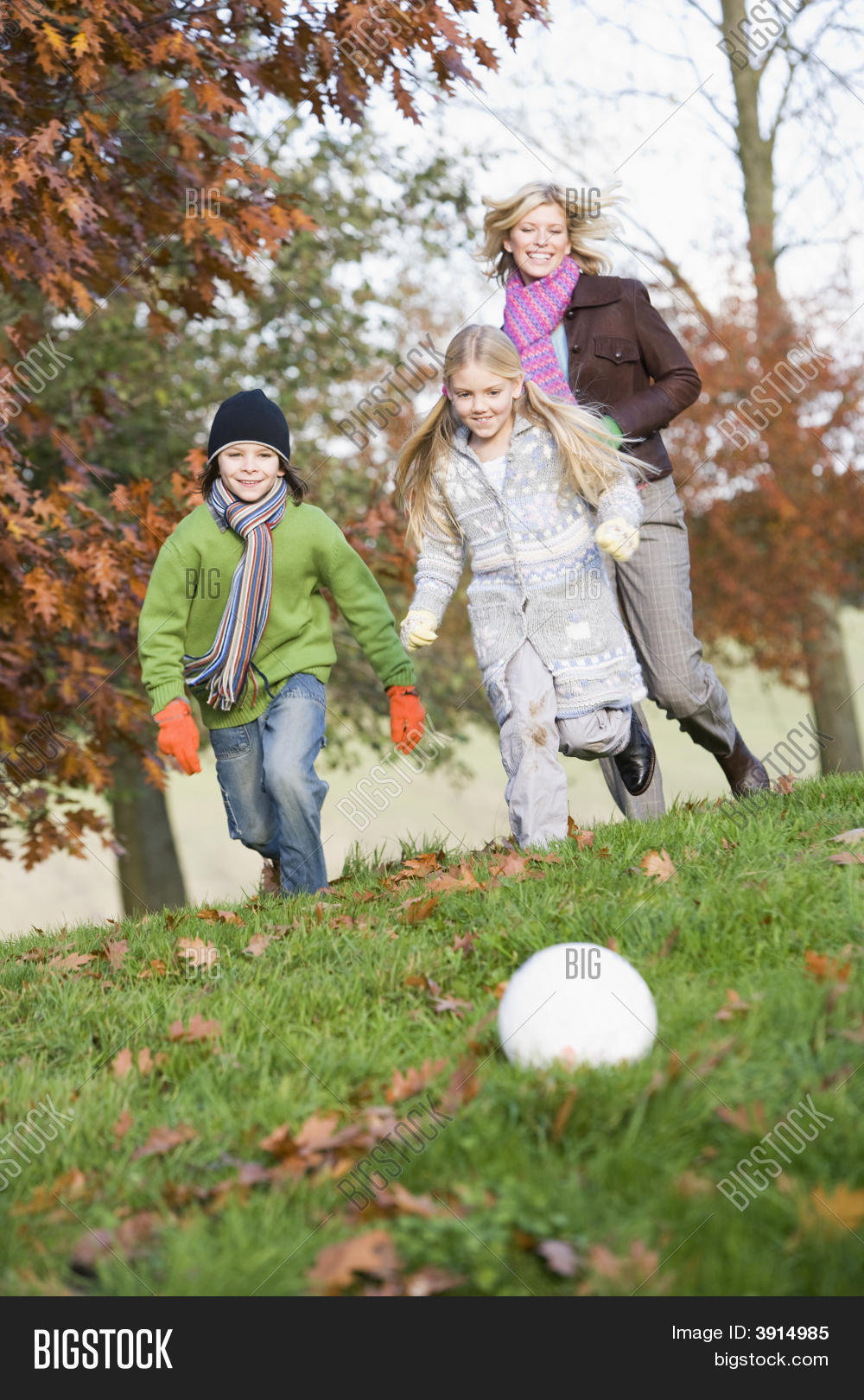 Woman Children Playing Image & Photo (Free Trial) | Bigstock