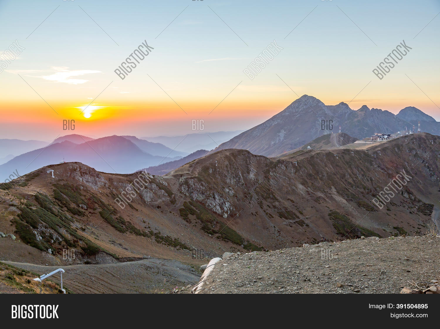 Scenic Sunset Over Image & Photo (Free Trial) | Bigstock