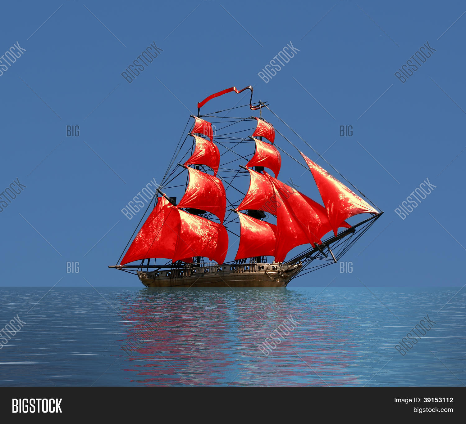 Sailing Ship Under Image & Photo (Free Trial) | Bigstock