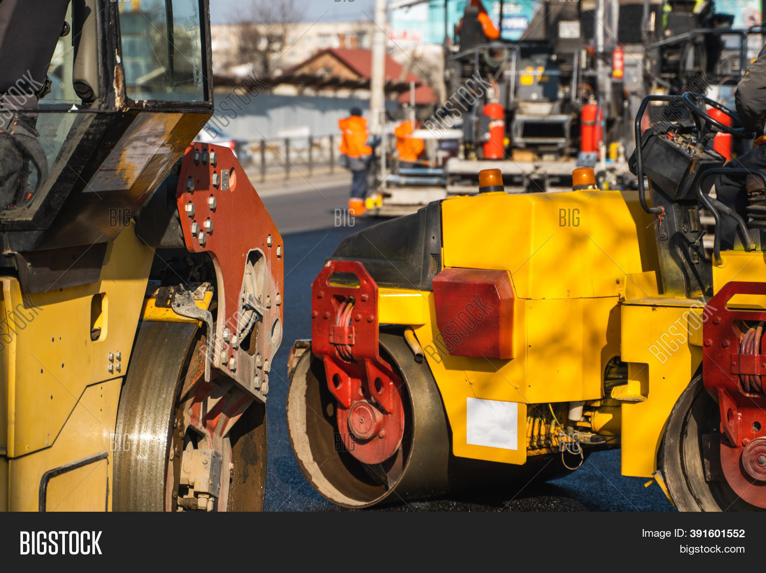 Asphalt Road Roller Image & Photo (Free Trial) | Bigstock
