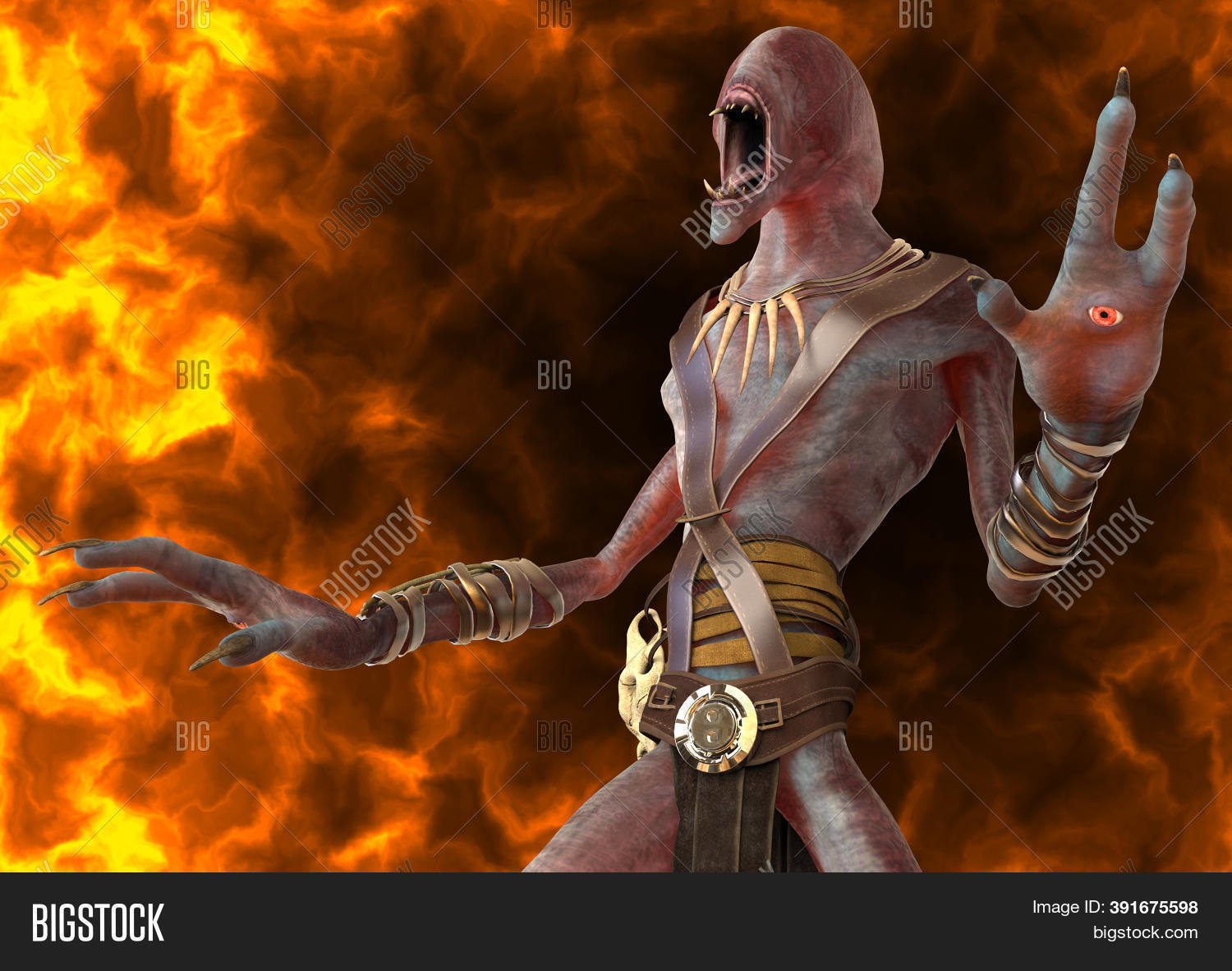 Fantsy Demon Burns Image & Photo (Free Trial) | Bigstock