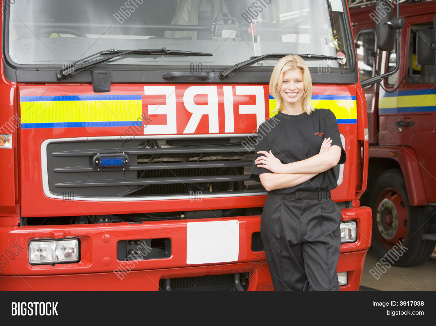 Firewoman Standing Image & Photo (Free Trial) | Bigstock