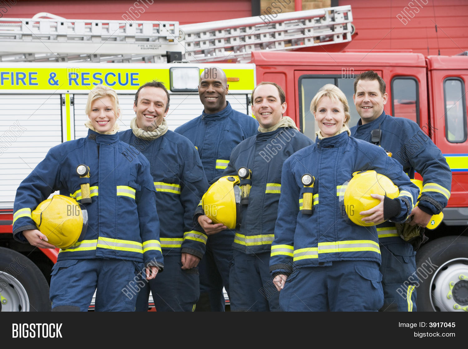 Six Firefighters Image & Photo (Free Trial) | Bigstock