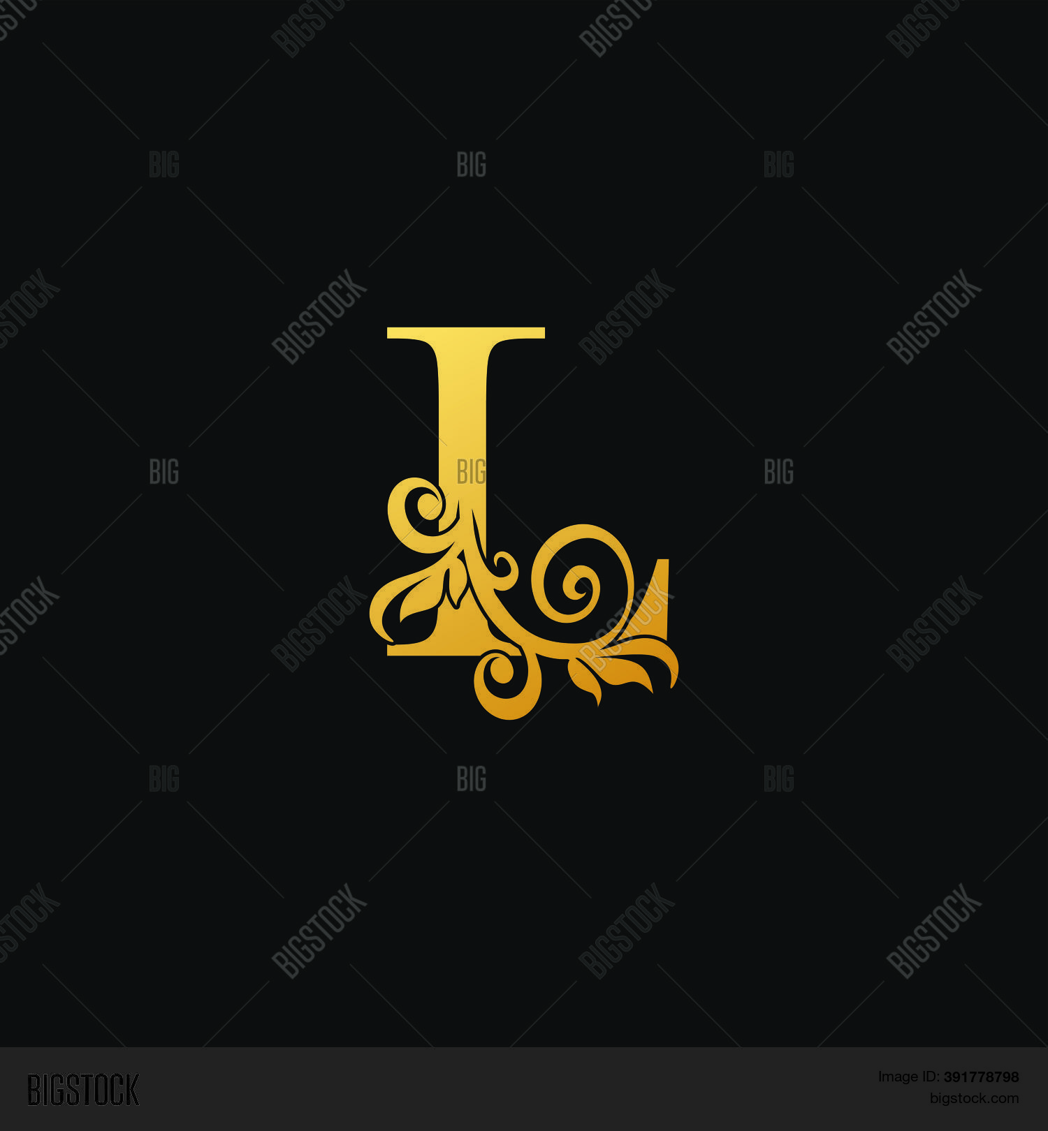 Golden Luxury Letter Vector & Photo (Free Trial) | Bigstock