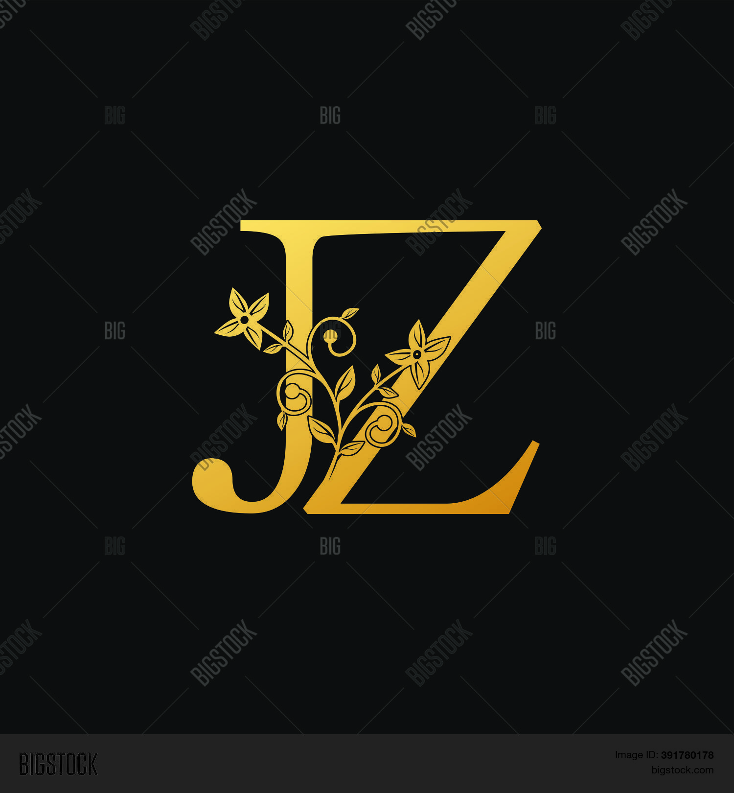 Golden Letter J, L, Vector & Photo (Free Trial) | Bigstock