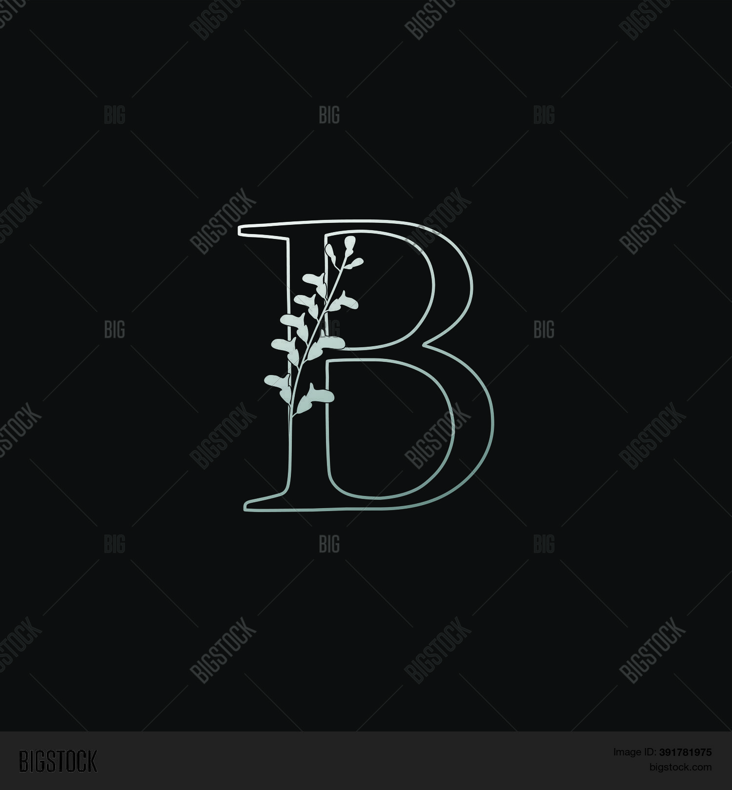 Outline Letter B Logo Vector & Photo (Free Trial) | Bigstock