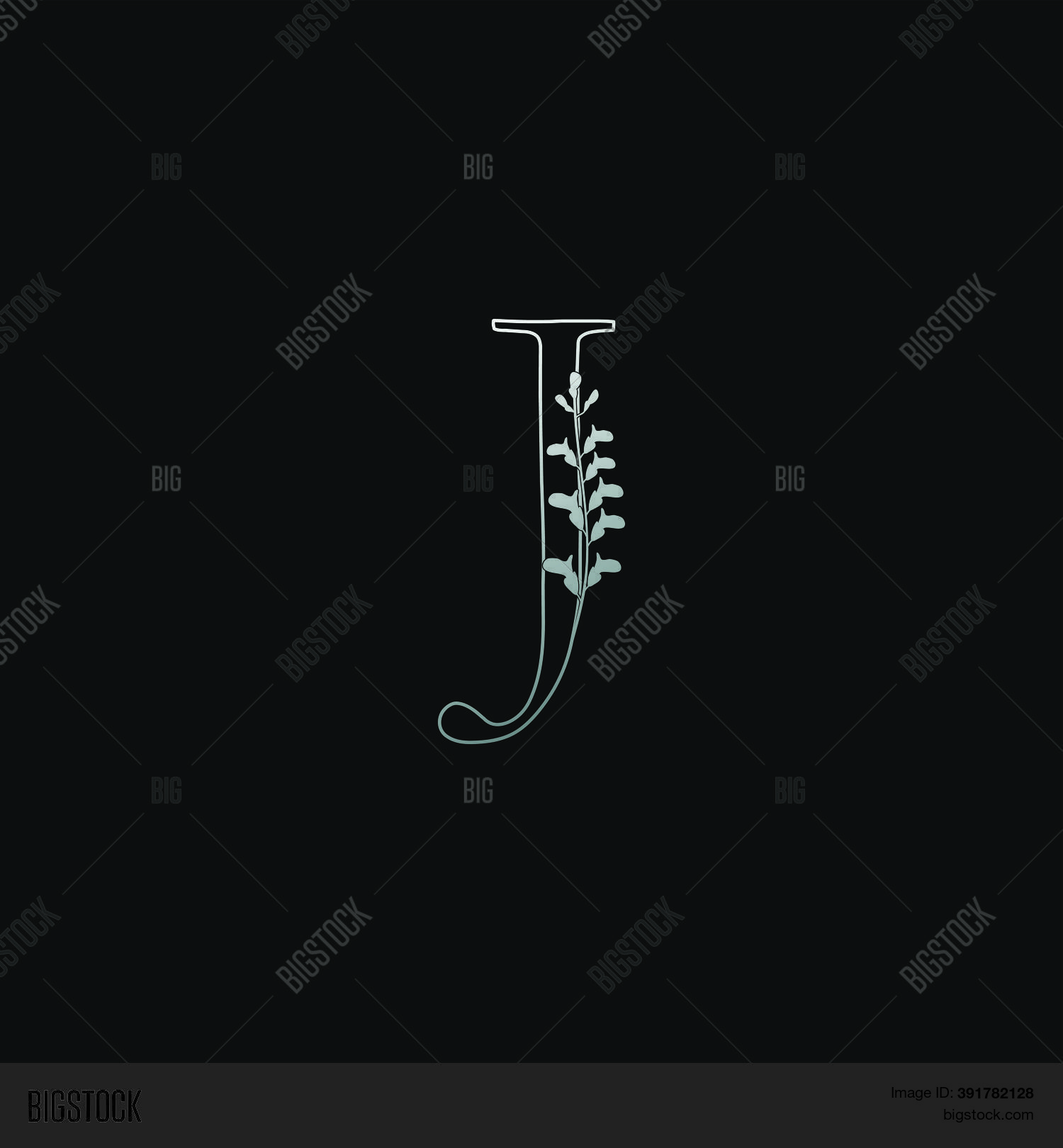Outline Letter J Logo Vector & Photo (Free Trial) | Bigstock