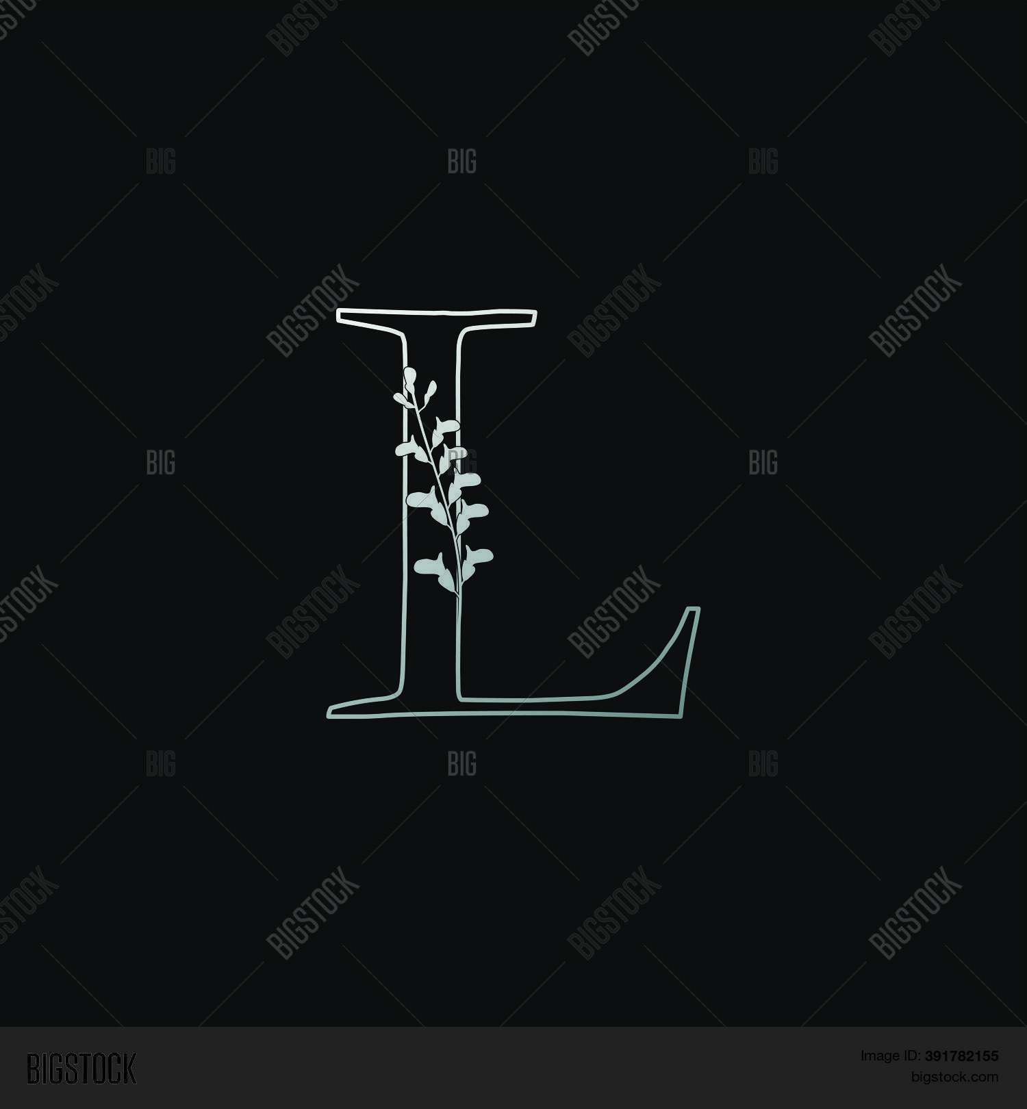 Outline Letter L Logo Vector & Photo (Free Trial) | Bigstock