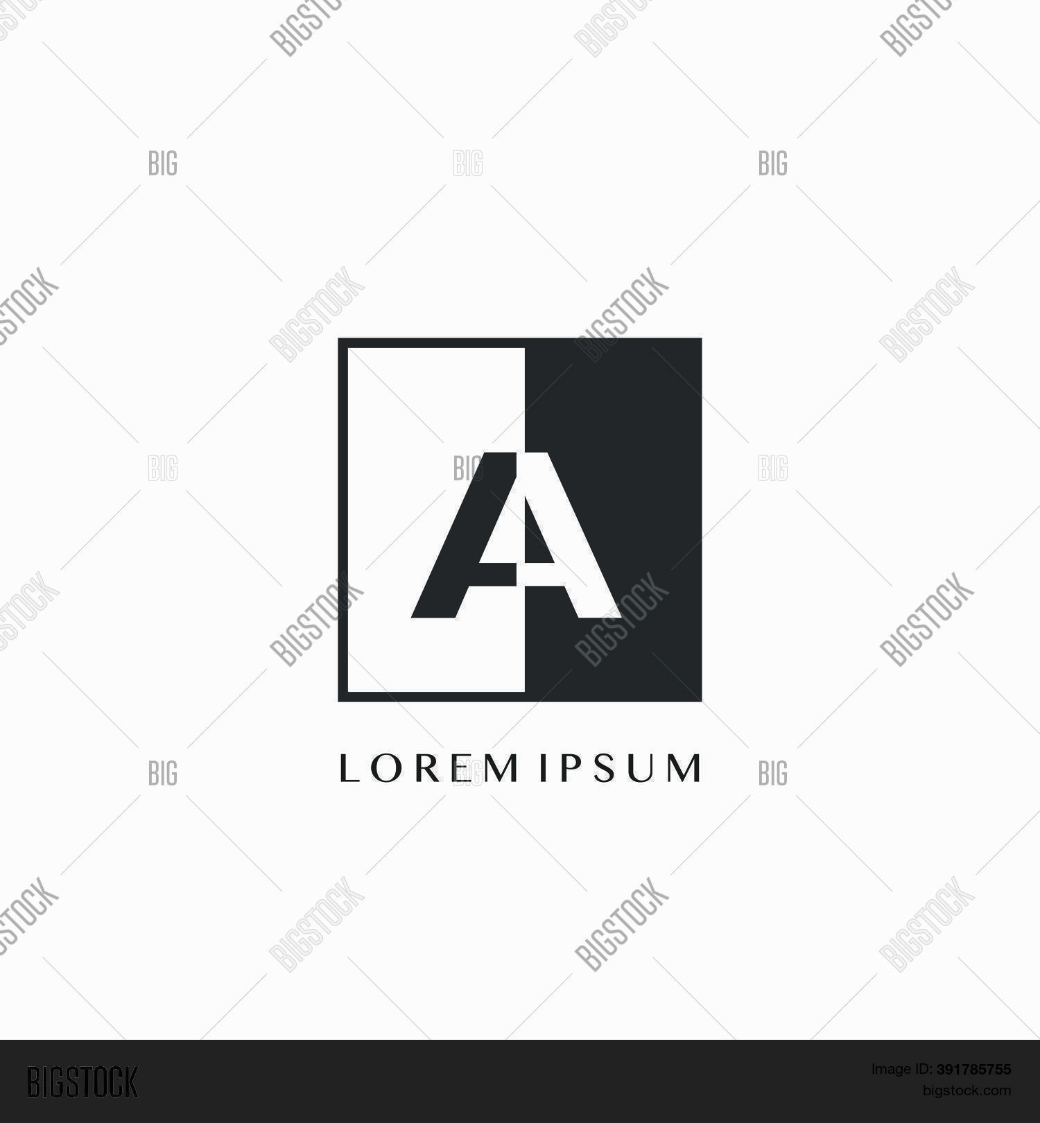 Simple Letter Square Vector & Photo (Free Trial) | Bigstock