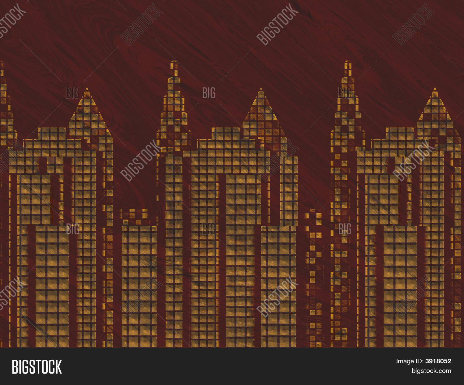 Cityscape Laquered Image & Photo (Free Trial) | Bigstock